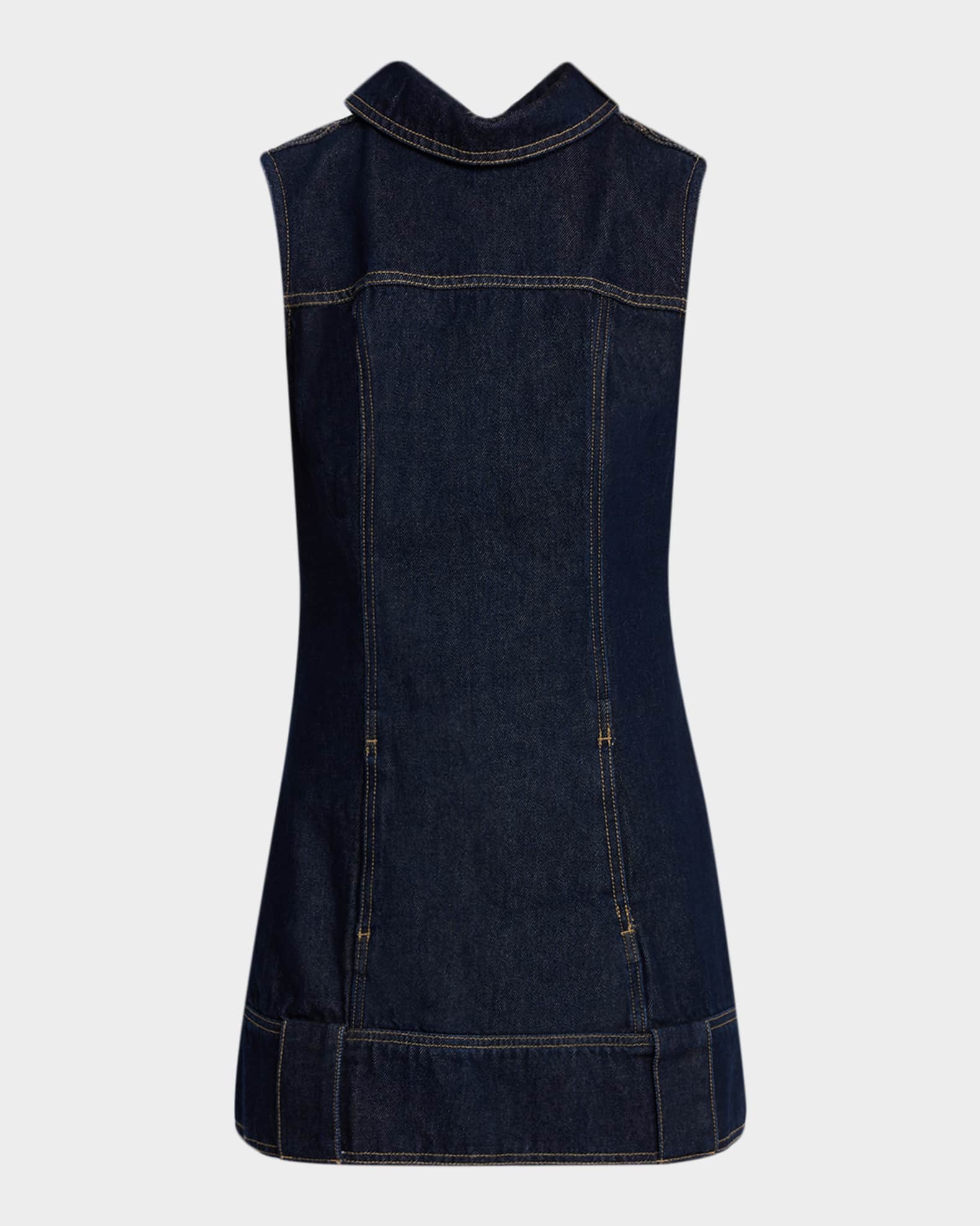 Et Ochs Winslow Cotton Denim Mini Dress | Neiman Marcus
