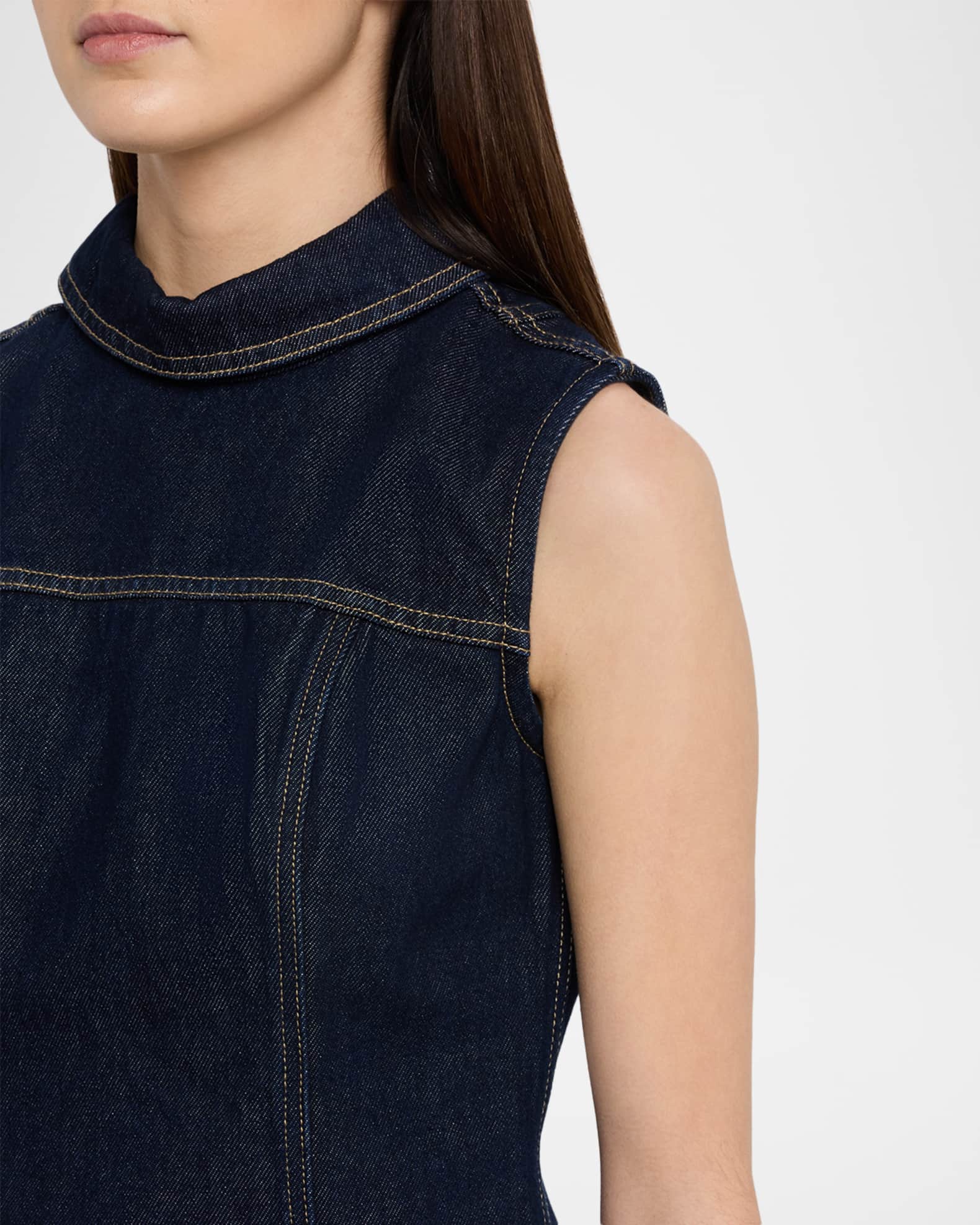 Et Ochs Winslow Cotton Denim Mini Dress | Neiman Marcus