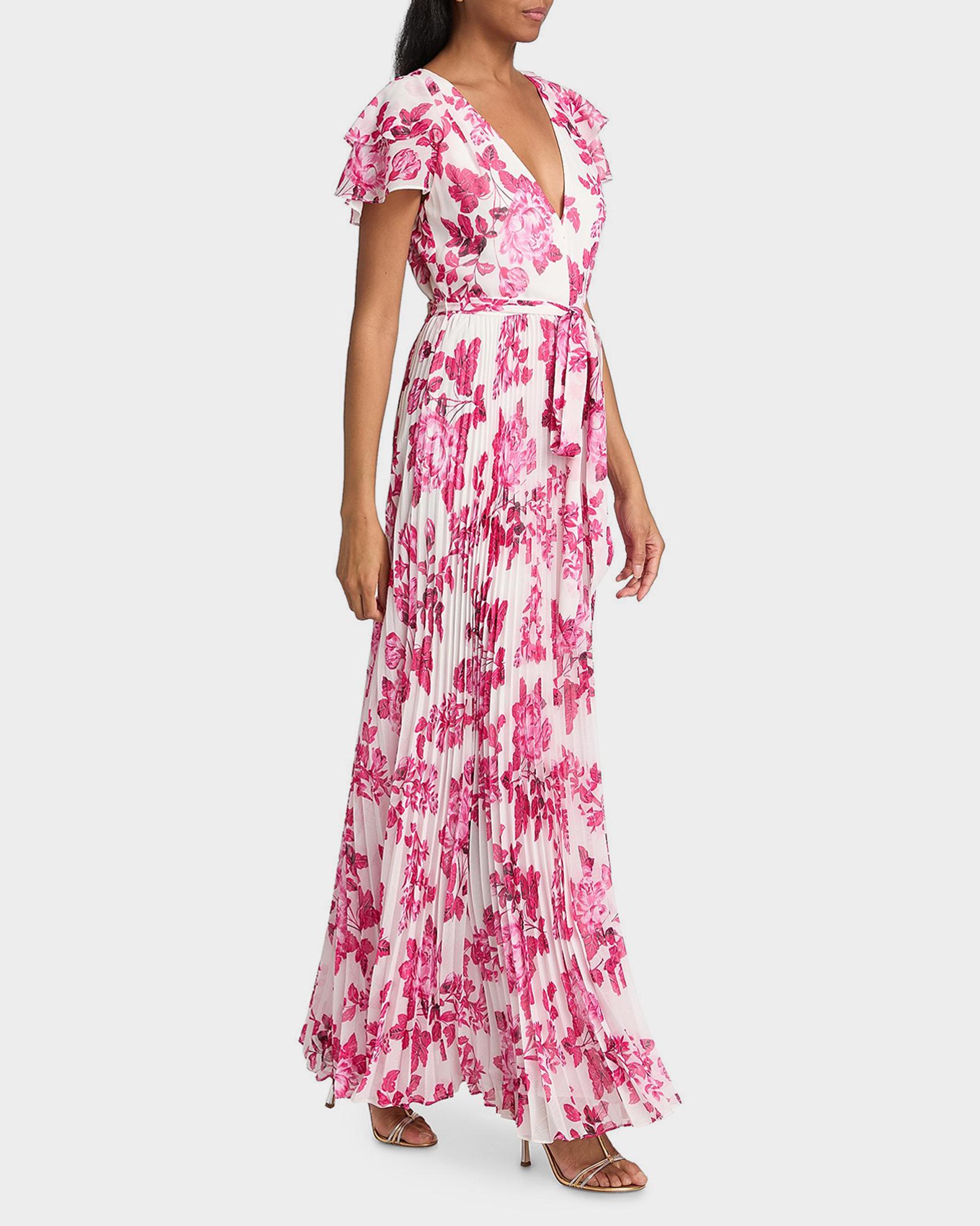 As It May Kate Floral Wrap Maxi Dress | Neiman Marcus