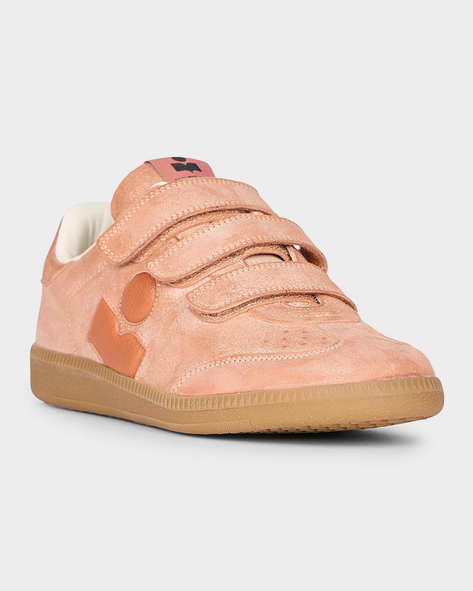 Isabel Marant Beth Kid Suede Grip-Strap Sneakers | Neiman Marcus