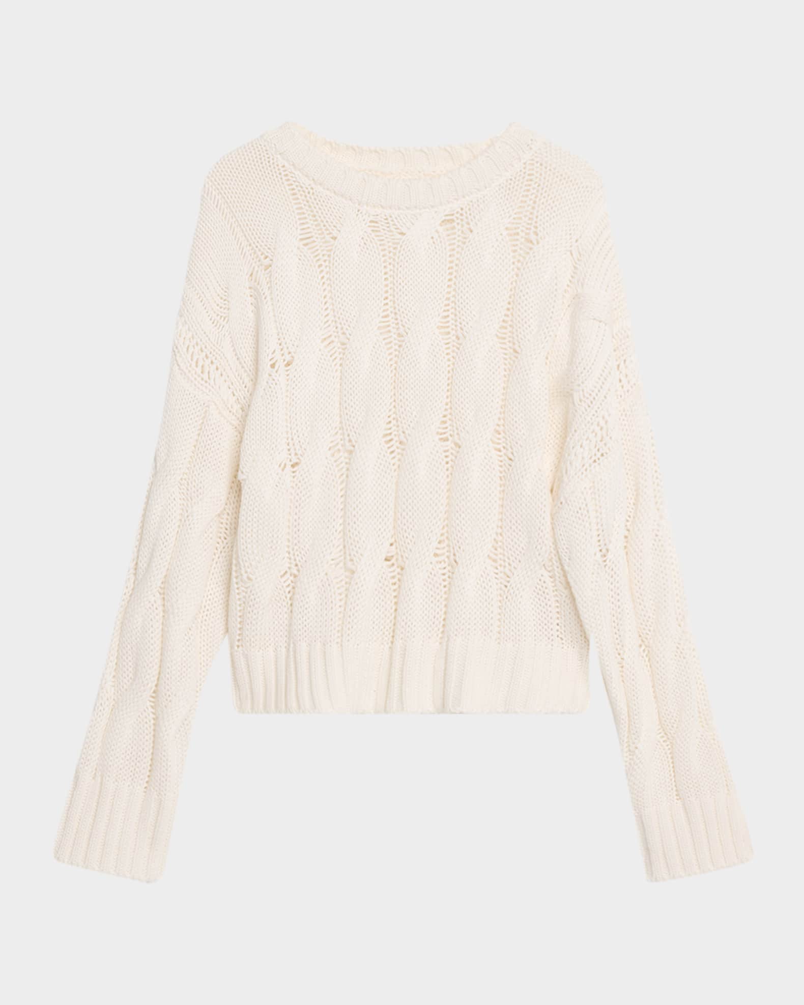 Sablyn Tristan Cable-Knit Cashmere Sweater | Neiman Marcus
