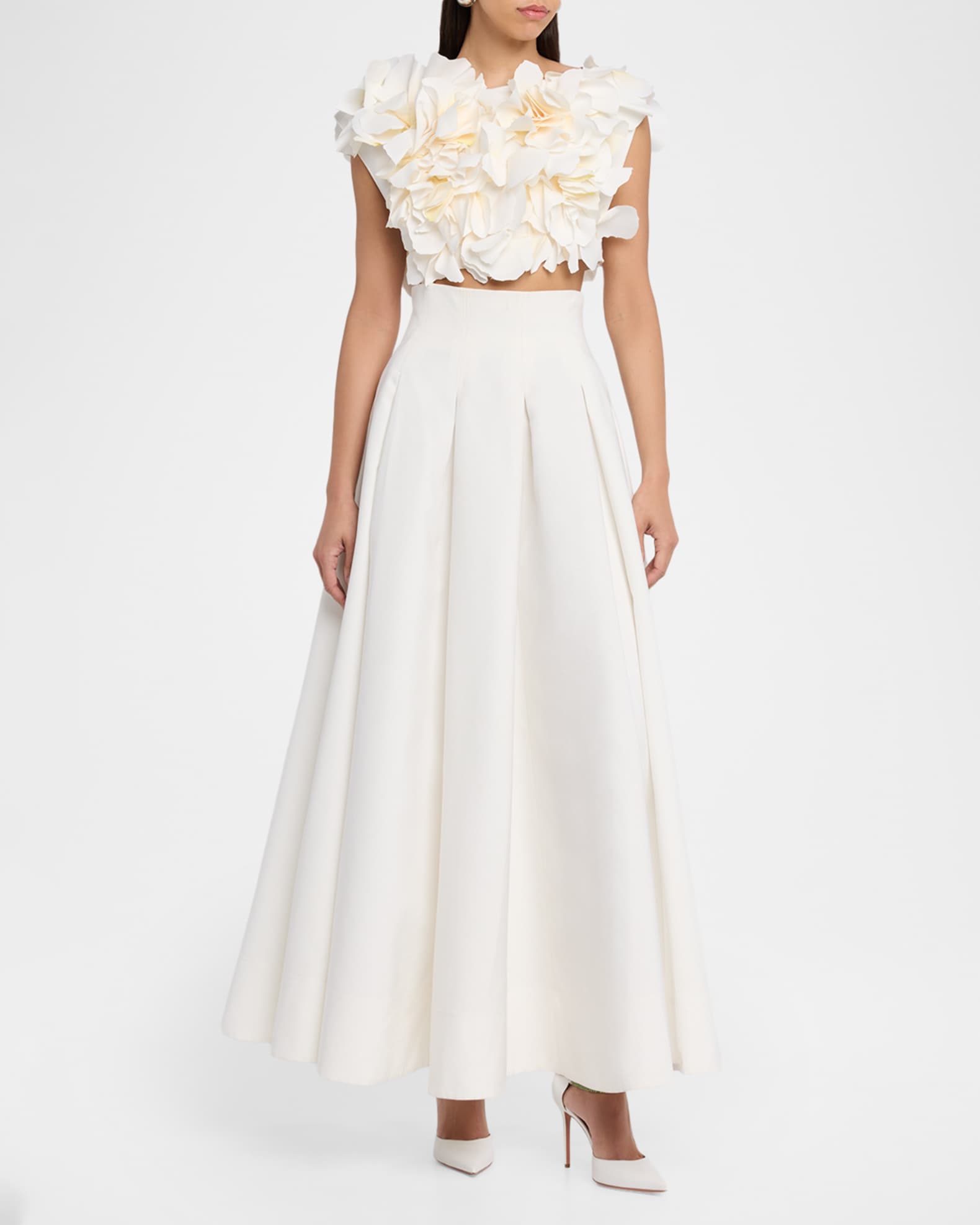 Acler Jackhill Floral Appliqué Top | Neiman Marcus