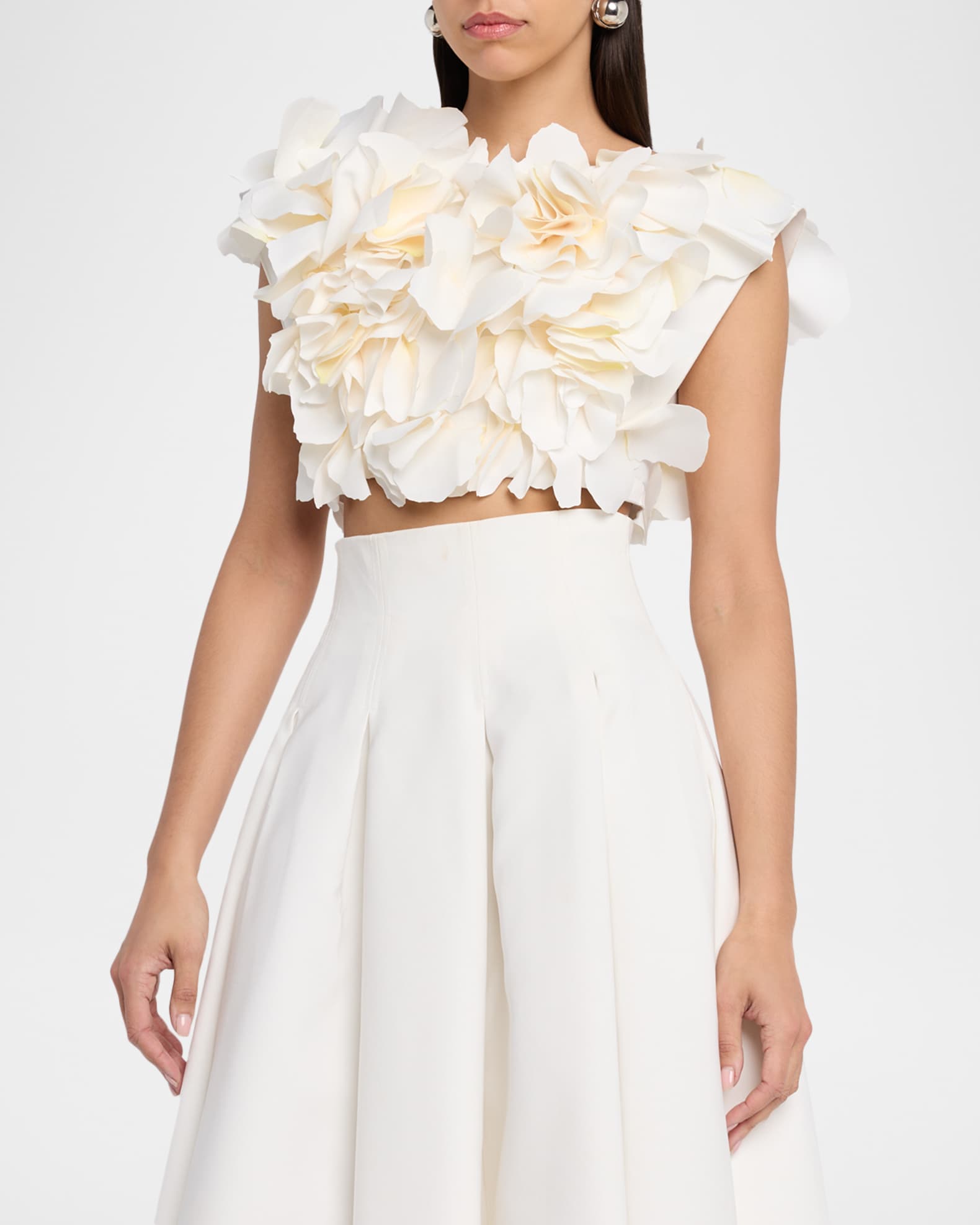 Acler Jackhill Floral Appliqué Top | Neiman Marcus