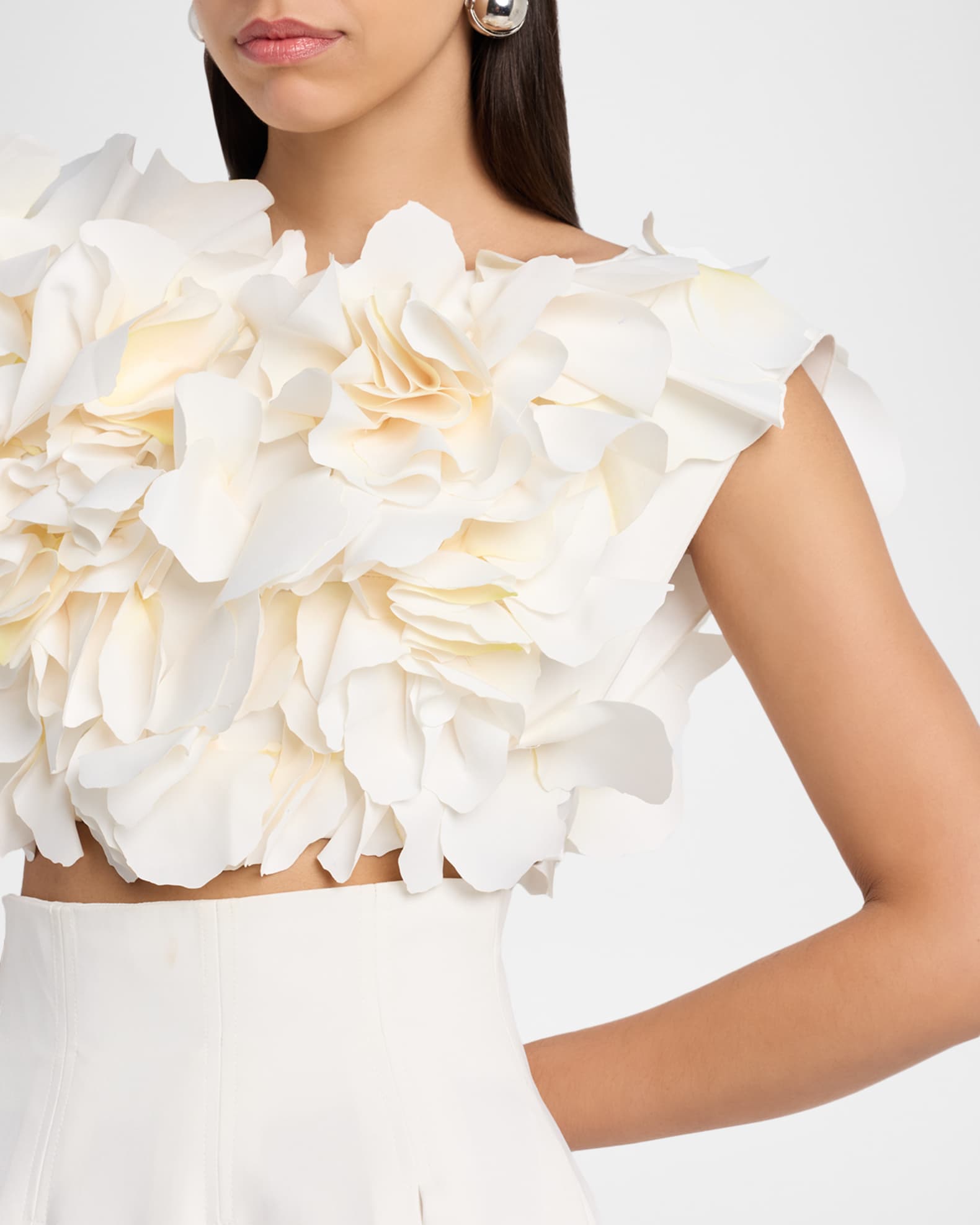 Acler Jackhill Floral Appliqué Top | Neiman Marcus