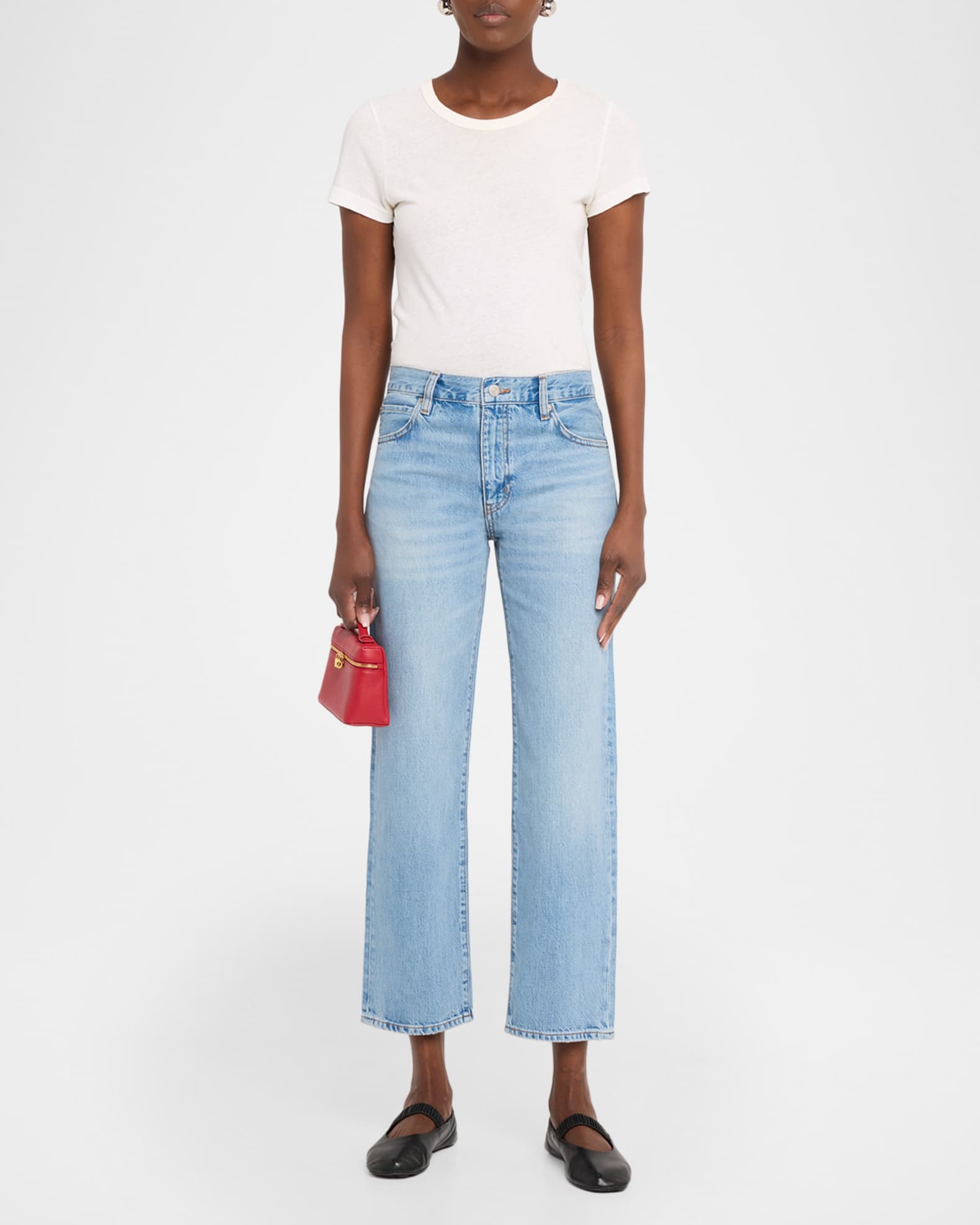 FRAME The Off Duty Hang Jeans | Neiman Marcus