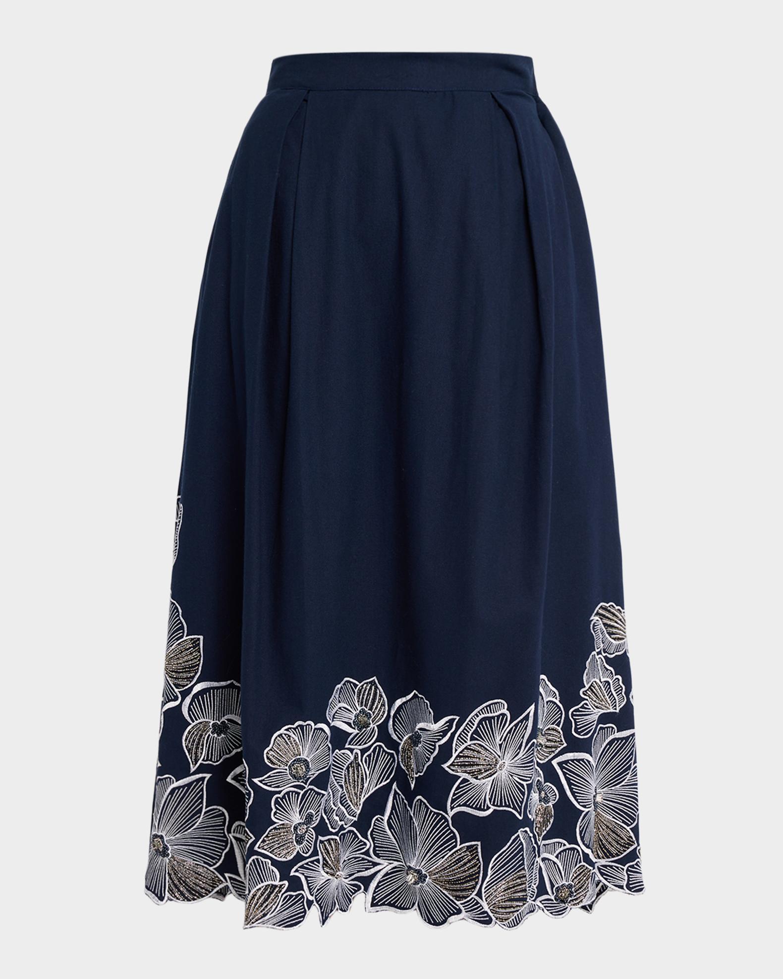 Toccin Stacy Embellished Midi Skirt | Neiman Marcus