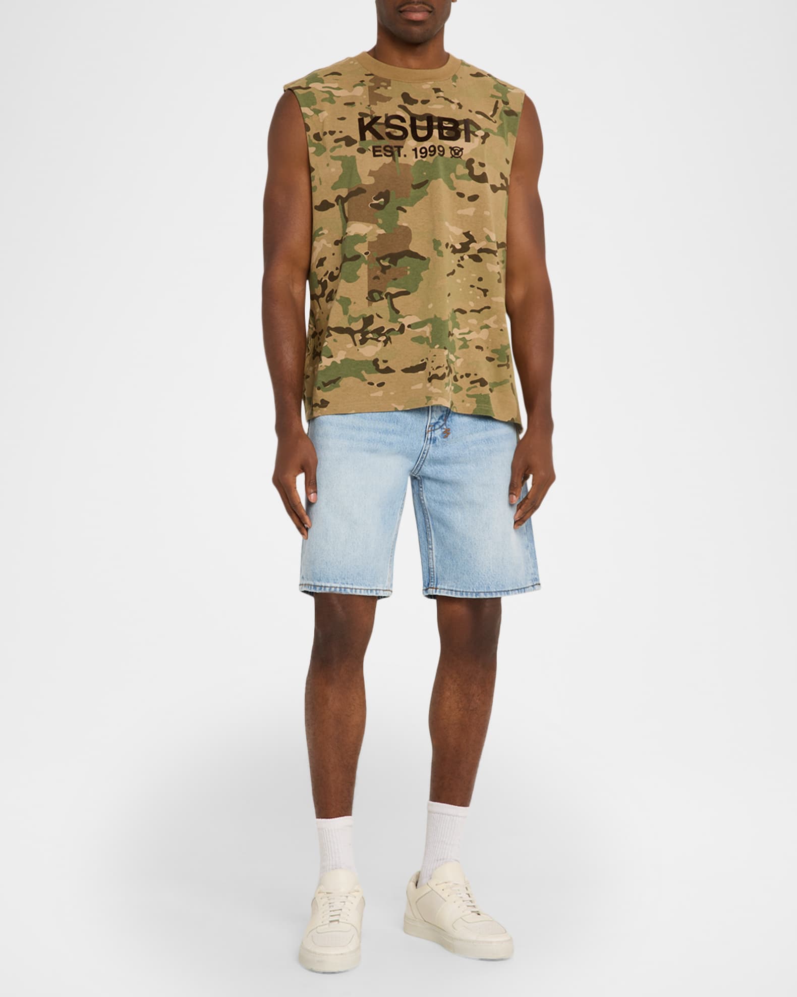 Ksubi Men's Anti K Straight-Fit Denim Shorts | Neiman Marcus