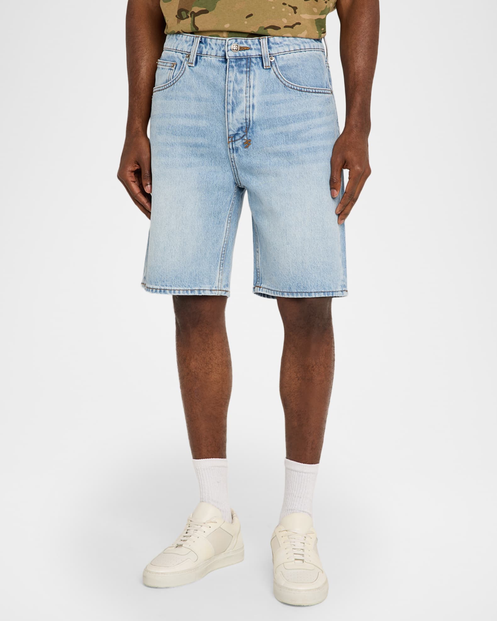 Ksubi Men's Anti K Straight-Fit Denim Shorts | Neiman Marcus