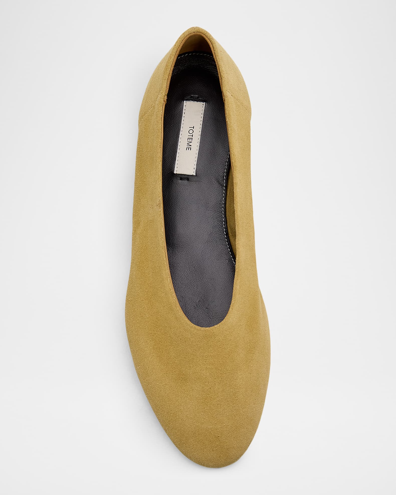 Toteme Slip Suede Ballerina Flats | Neiman Marcus