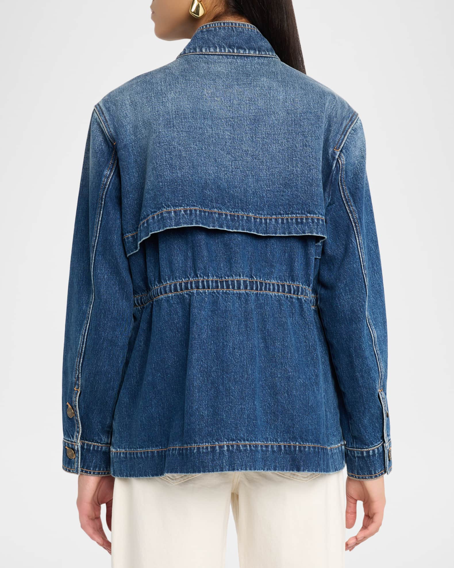 Veronica Beard Truman Denim Anorak Jacket | Neiman Marcus