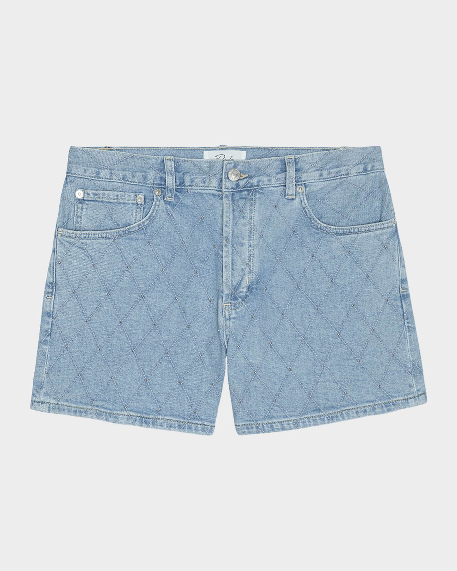 Rails Mesa Lattice Denim Shorts | Neiman Marcus