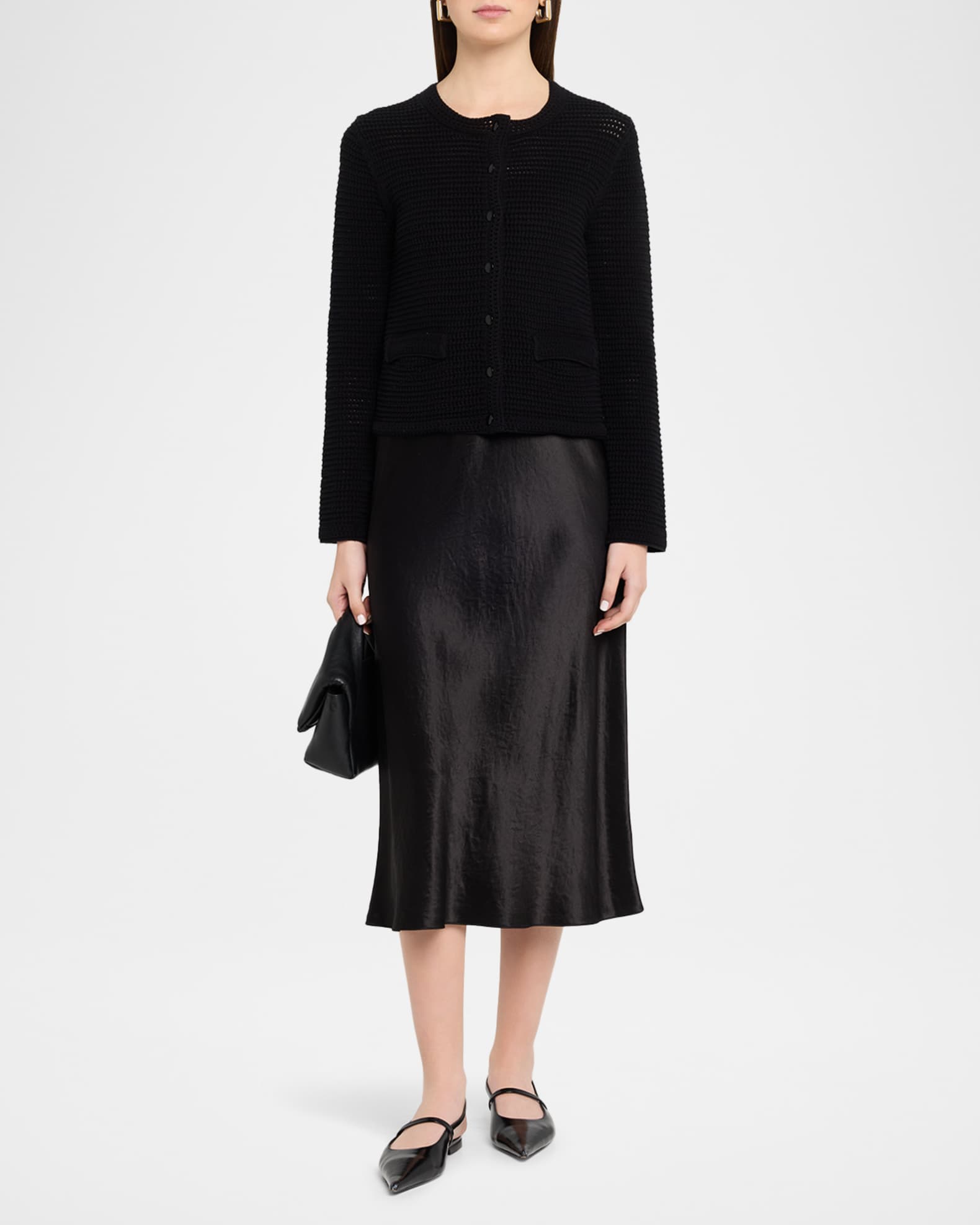 Vince Crochet Cardigan | Neiman Marcus