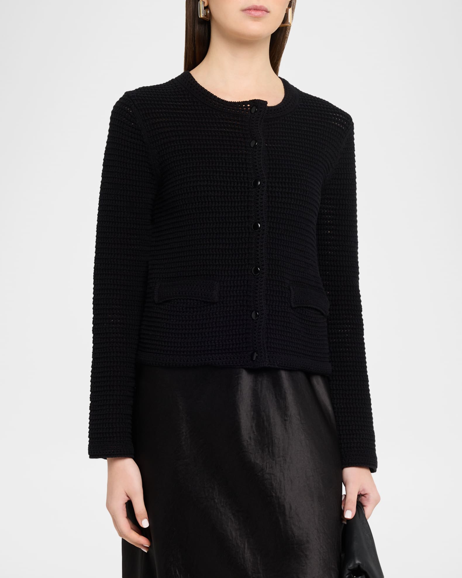 Vince Crochet Cardigan | Neiman Marcus