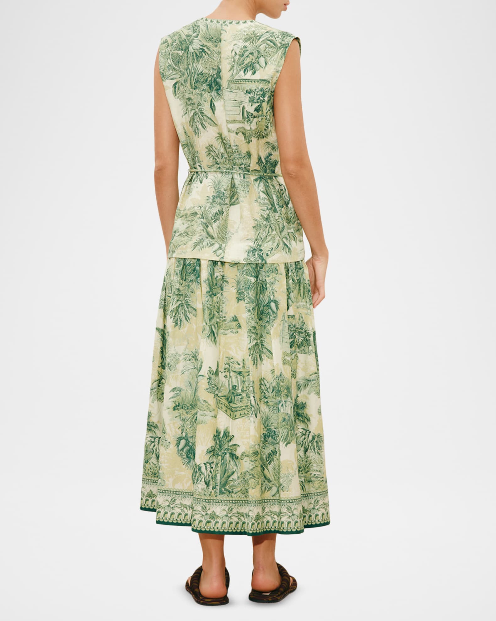 ALEMAIS Sara Printed Midi Dress | Neiman Marcus
