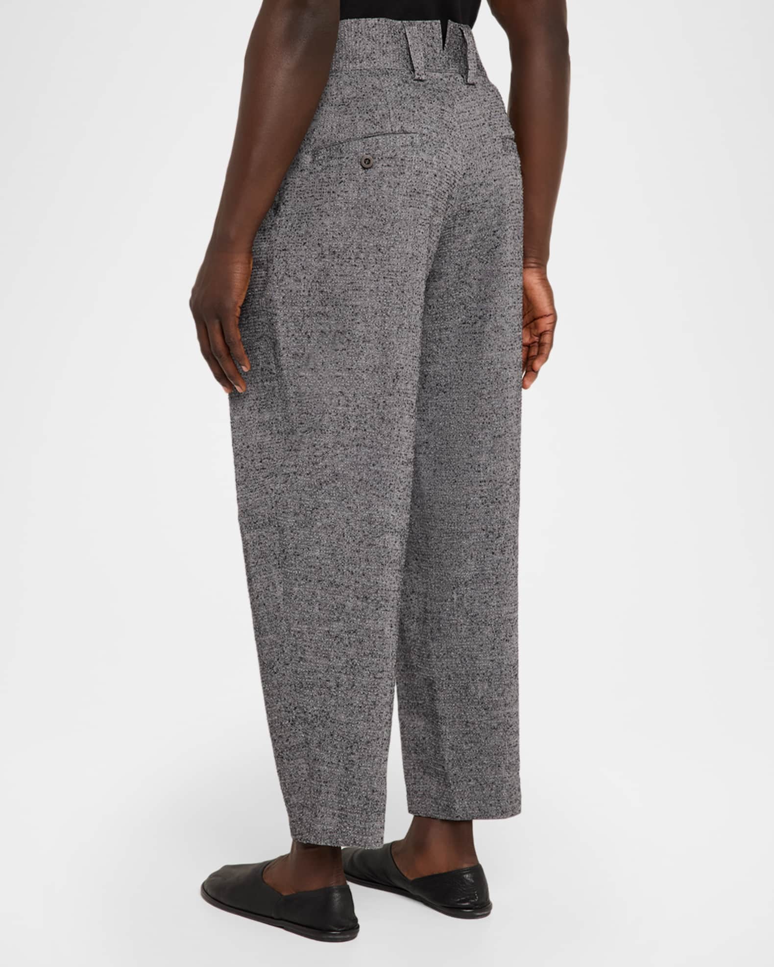 IM MEN Men's Textures Linen Pleated Trousers | Neiman Marcus