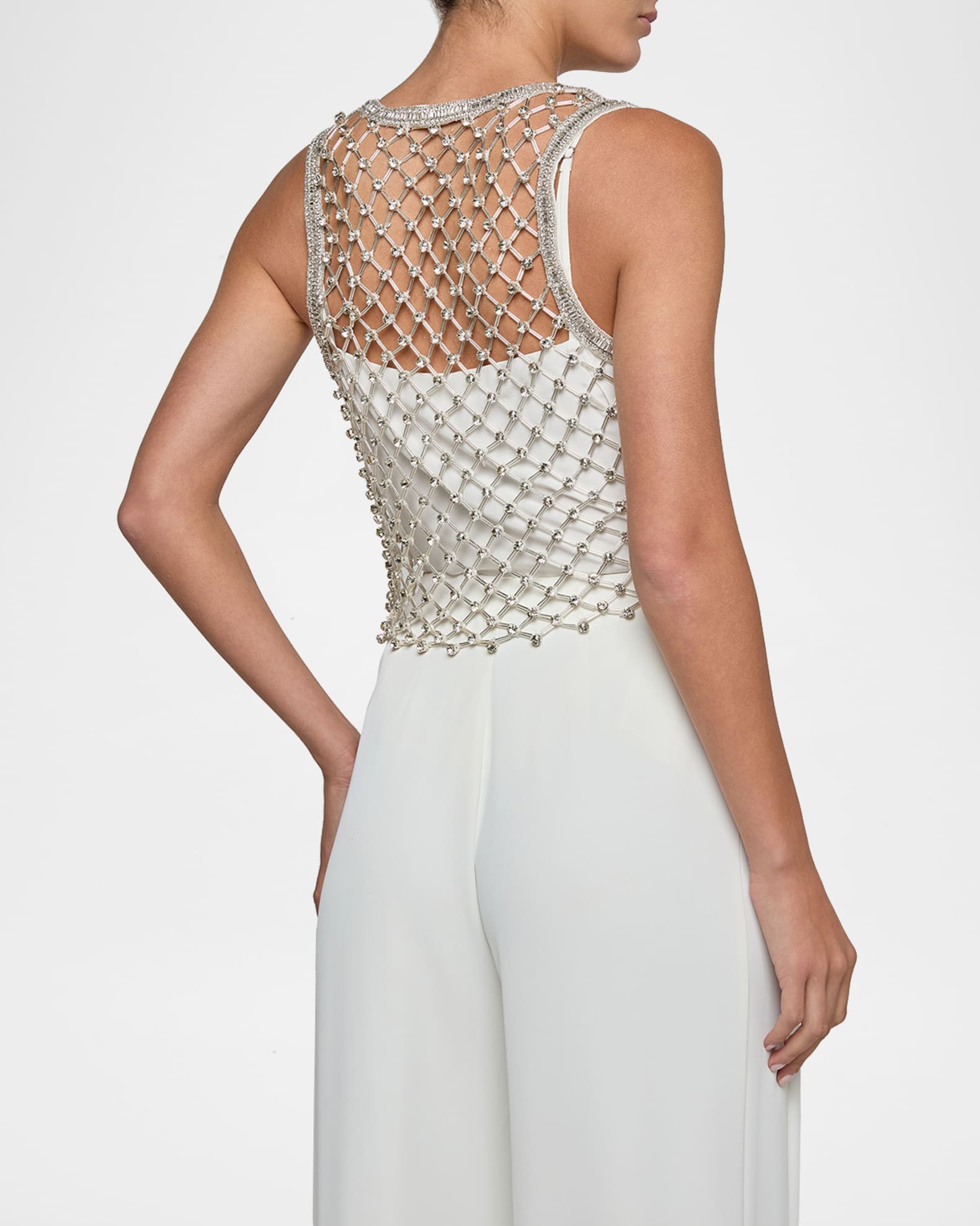 L'Agence Freia Crystal Tank Top | Neiman Marcus