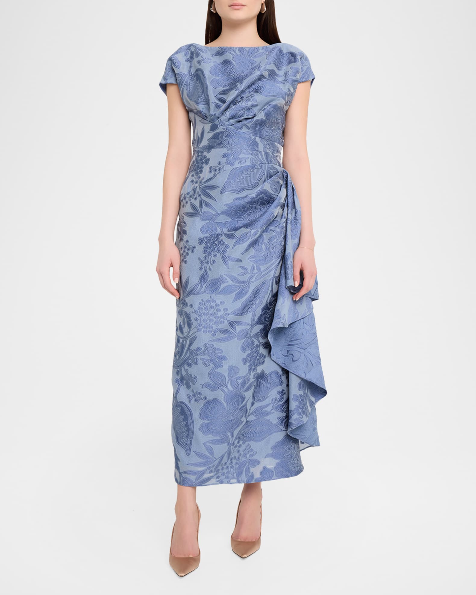 Lela Rose Floral Fil Coupe Florence Dress | Neiman Marcus