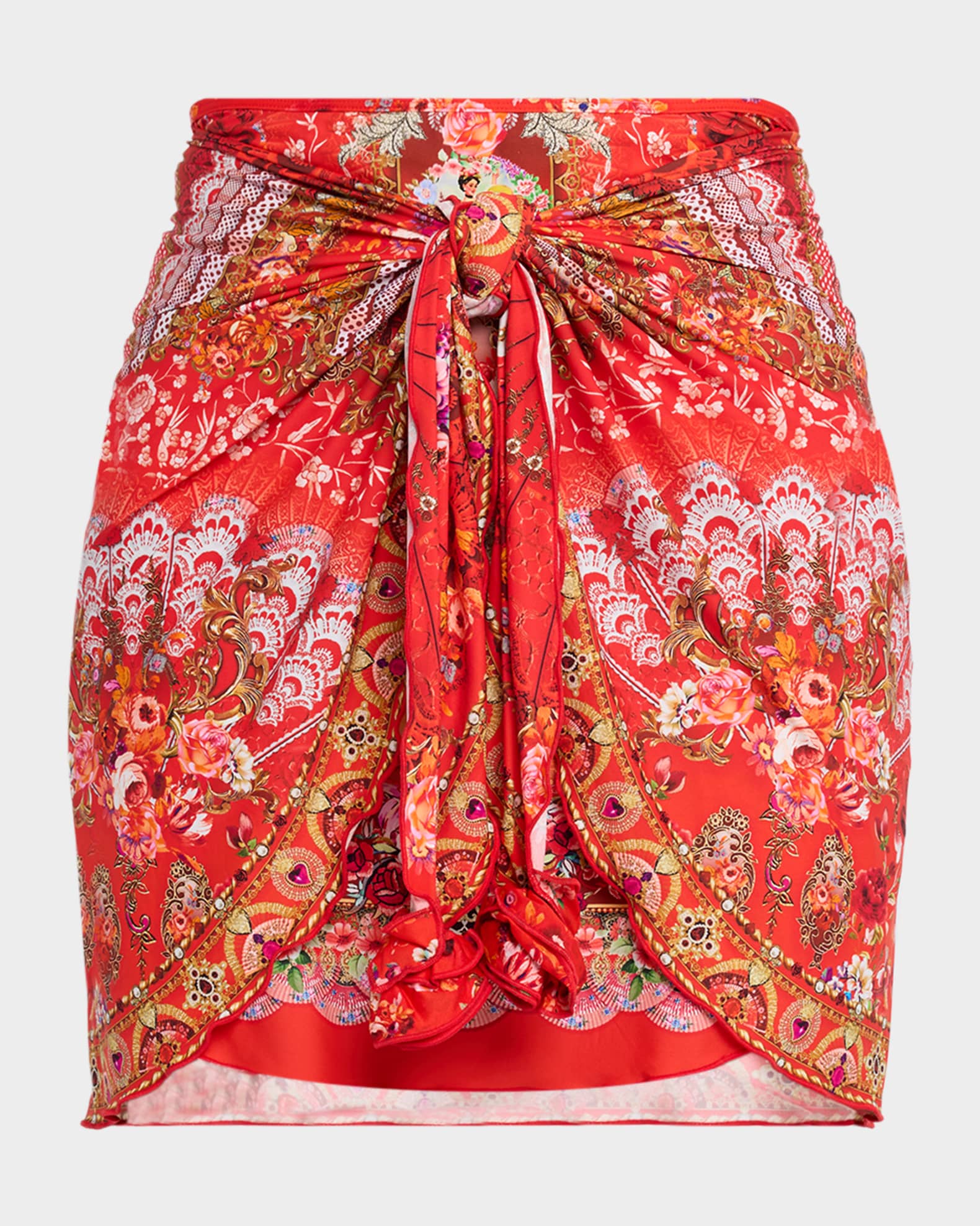 Camilla Ole Ole Layered Mini Sarong Coverup | Neiman Marcus