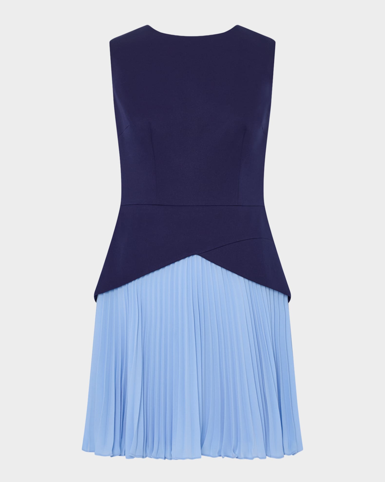 Milly Haddy Cady & Pleated Chiffon Mini Dress | Neiman Marcus