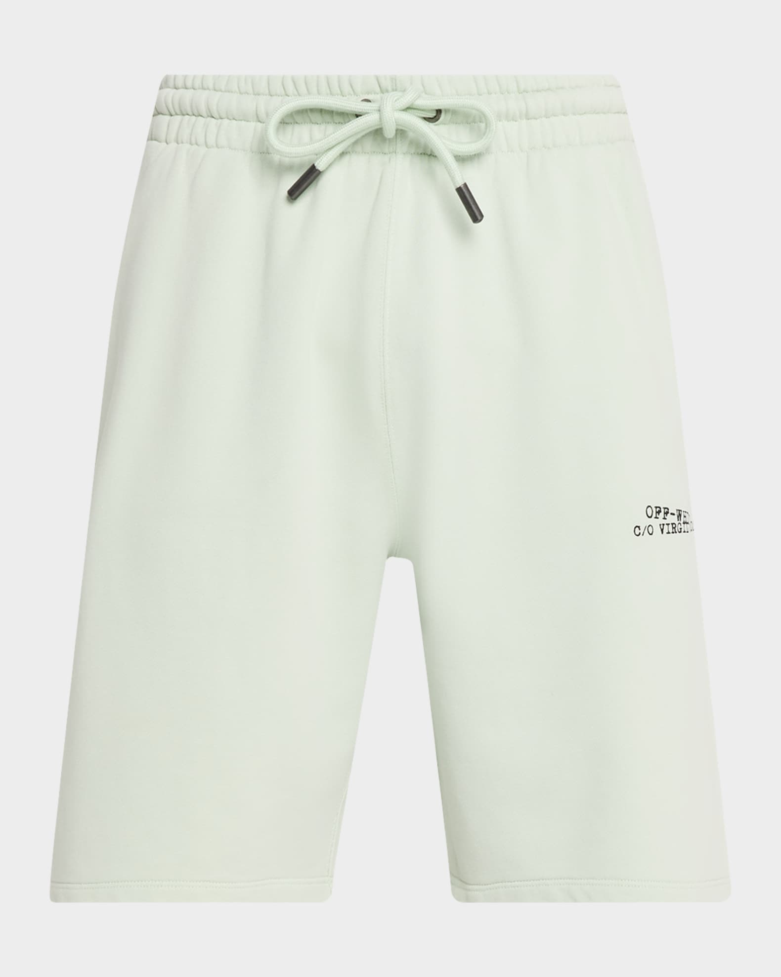 Off-White Men's Type Logo Drawstring Sweatshorts | Neiman Marcus