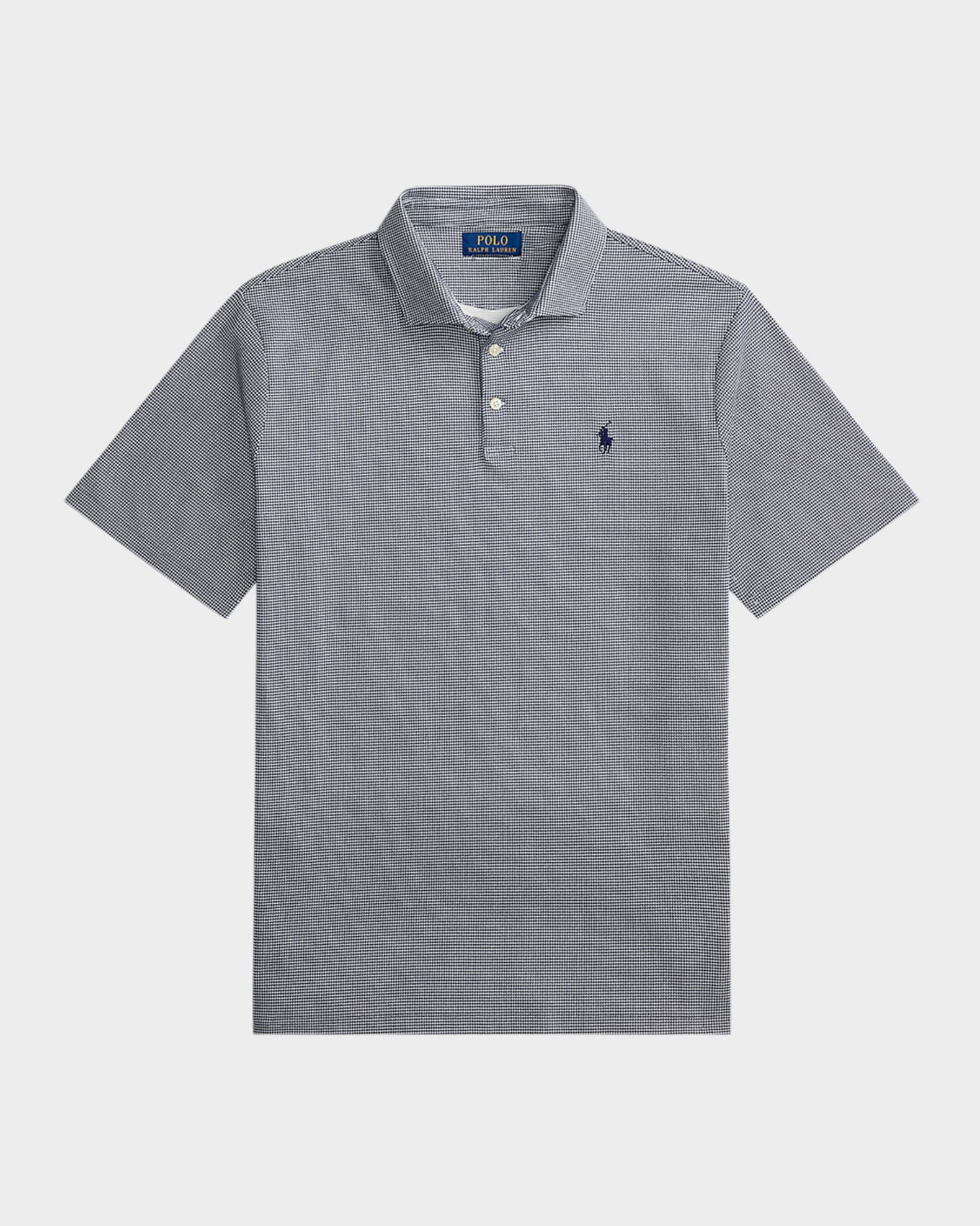 Polo Ralph Lauren Men's Classic-Fit Soft Cotton Micro-Houndstooth Polo ...