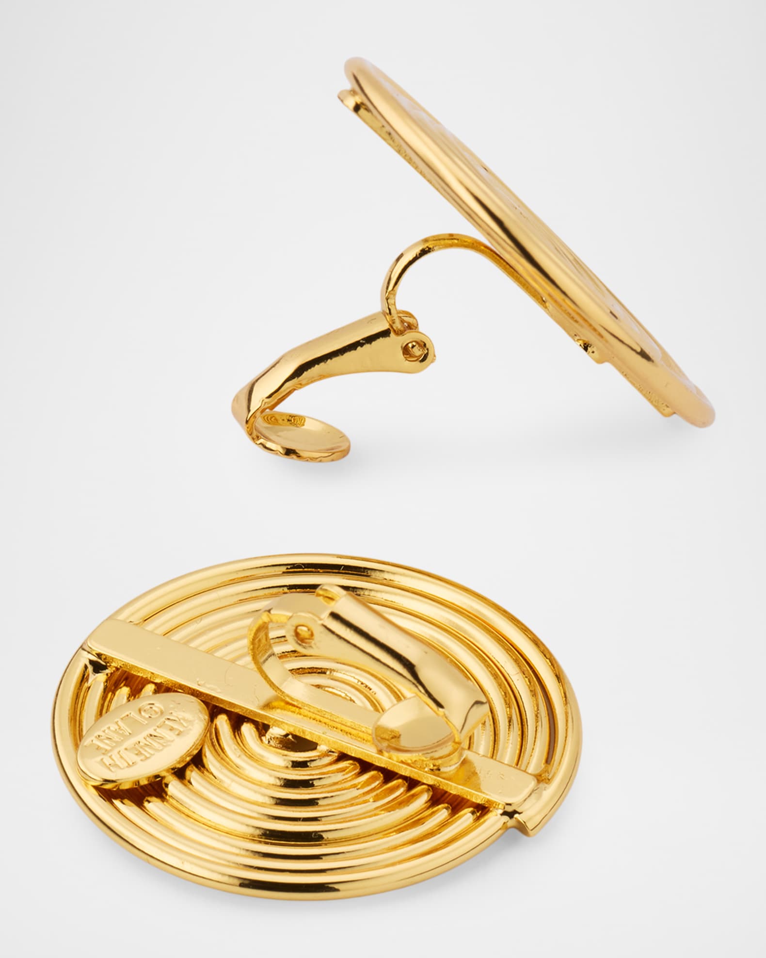 Golconda by Kenneth Jay Lane Spiral Wire Clip-On Earrings | Neiman Marcus