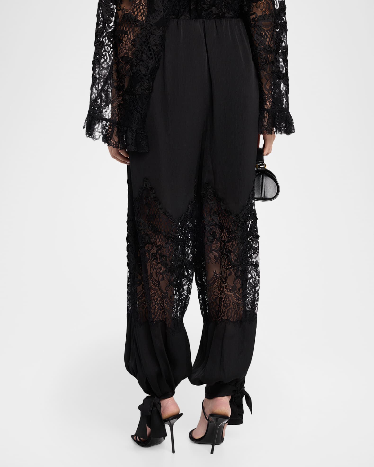 Kobi Halperin Corrine Lace-Inset Balloon Pants | Neiman Marcus