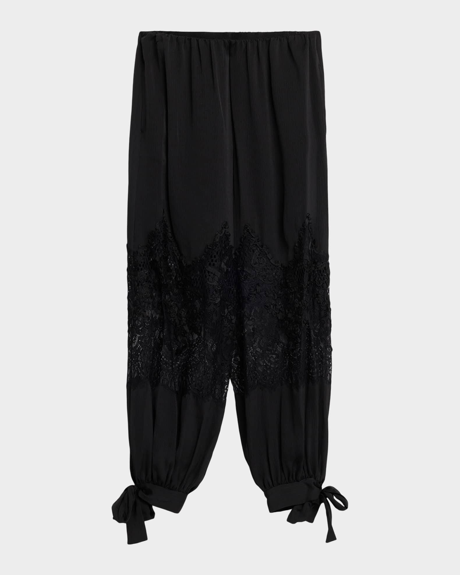 Kobi Halperin Corrine Lace-Inset Balloon Pants | Neiman Marcus