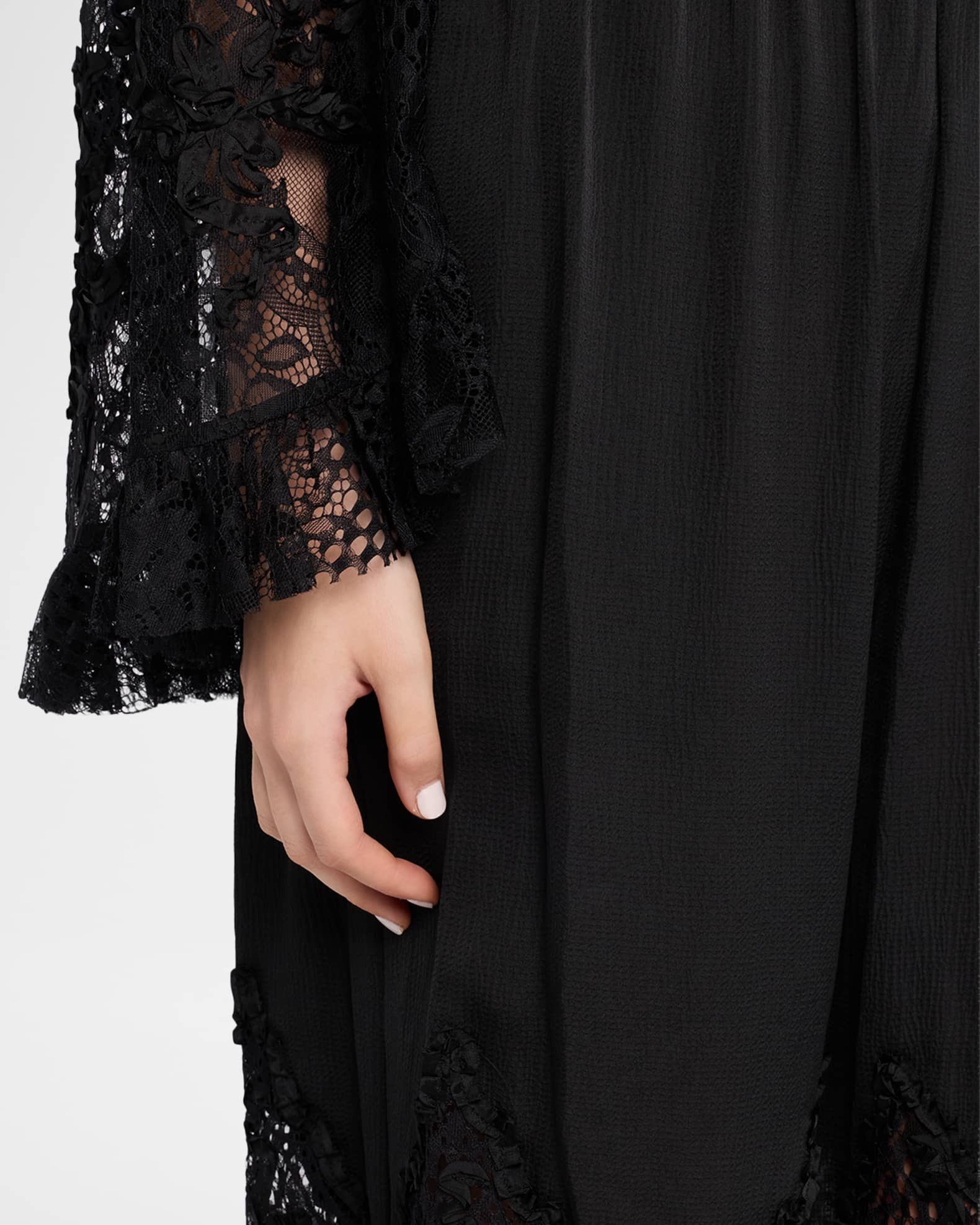 Kobi Halperin Corrine Lace-Inset Balloon Pants | Neiman Marcus