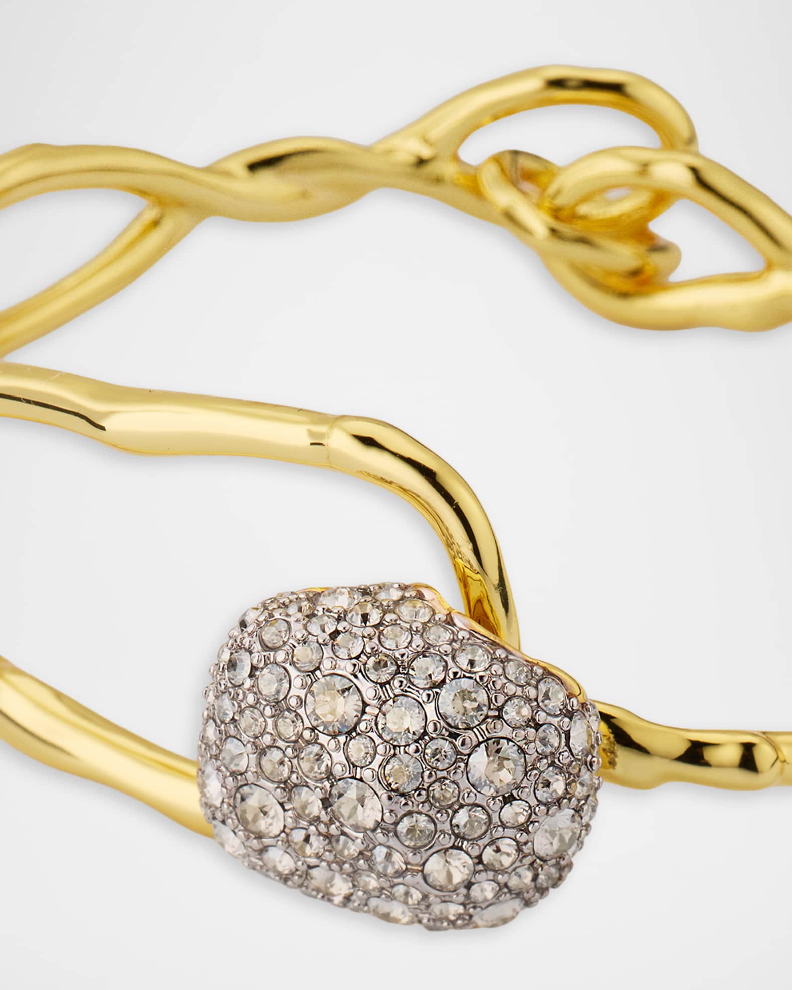 Alexis Bittar Solanales Crystal Pebble Clasp Bracelet | Neiman Marcus
