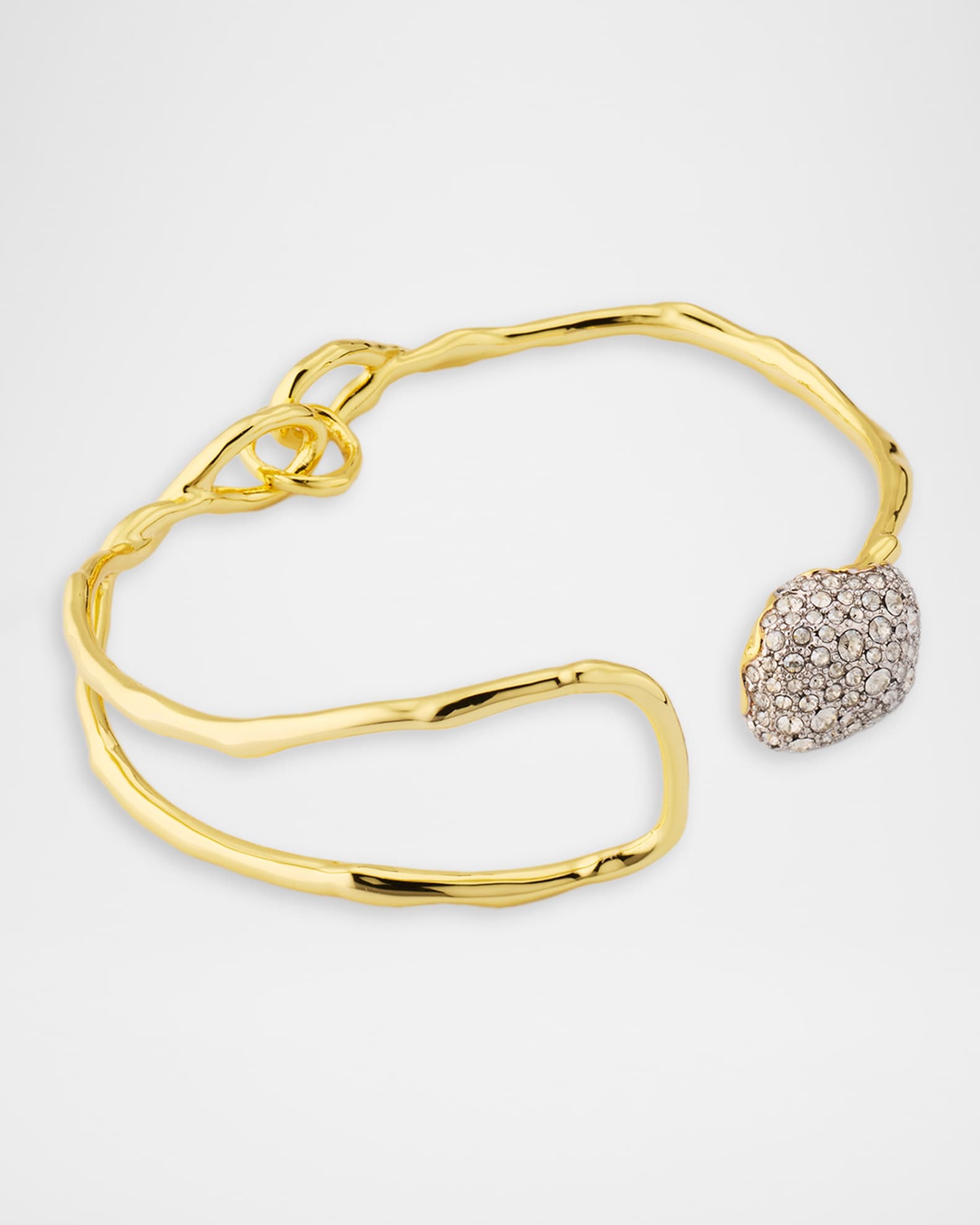 Alexis Bittar Solanales Crystal Pebble Clasp Bracelet | Neiman Marcus