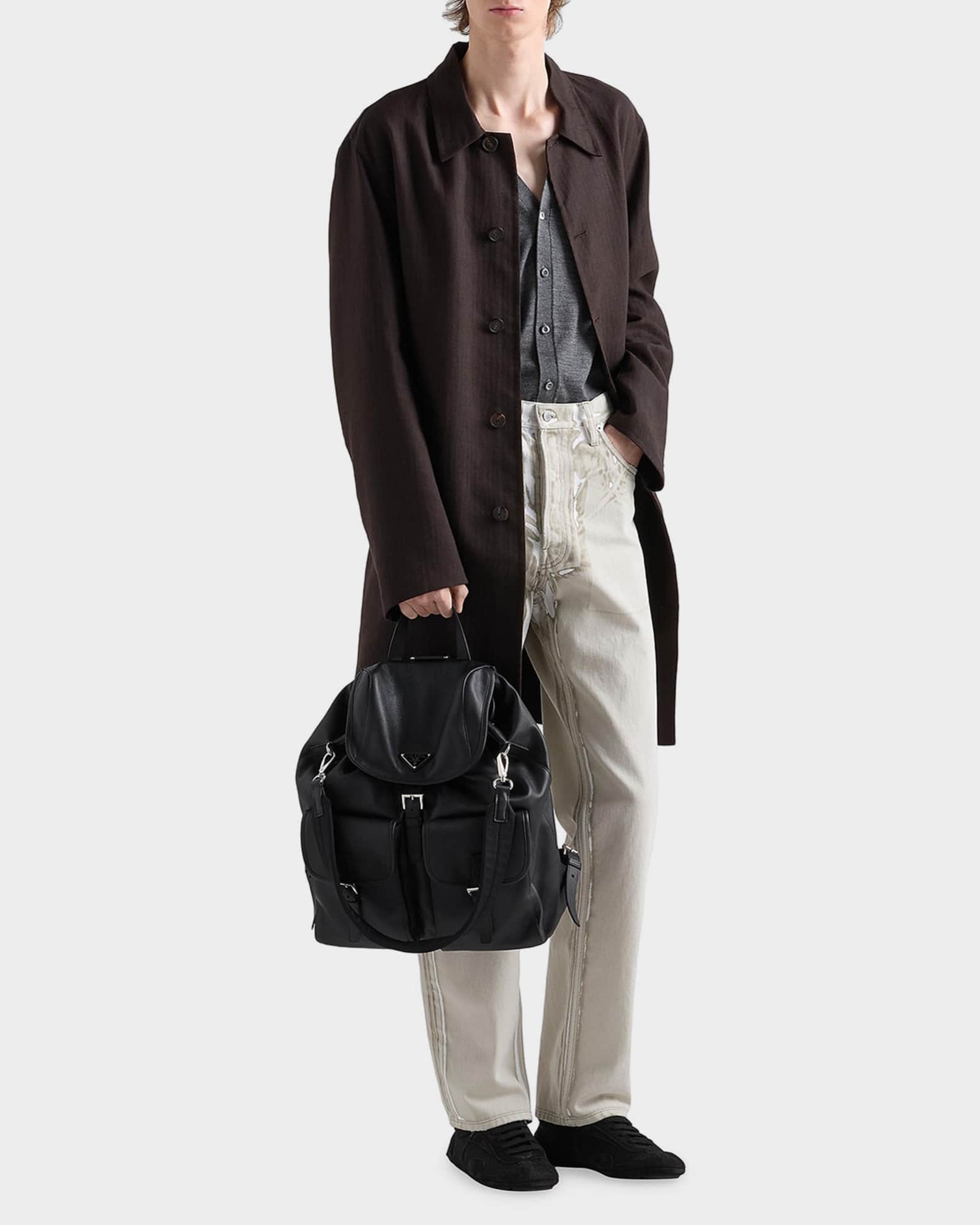 Prada Leather Backpack | Neiman Marcus