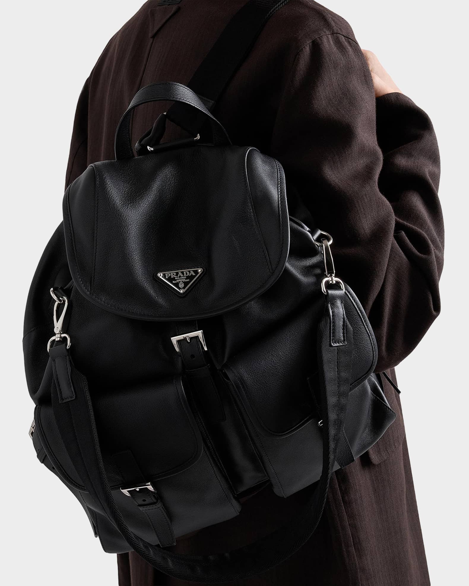 Prada Leather Backpack | Neiman Marcus