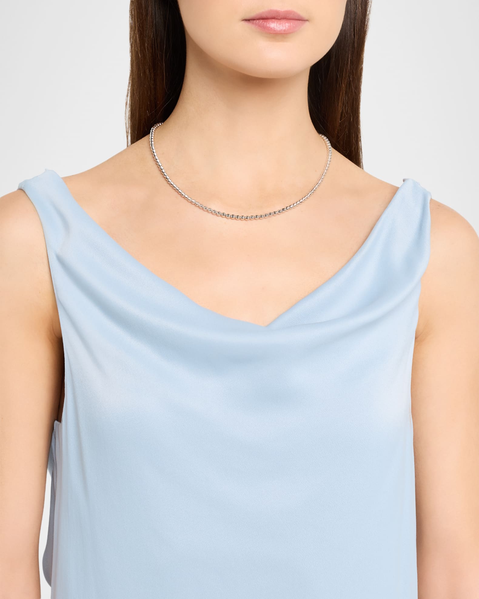 Suna Bros Platinum Born Aura Bold Necklace, 16-18"L | Neiman Marcus