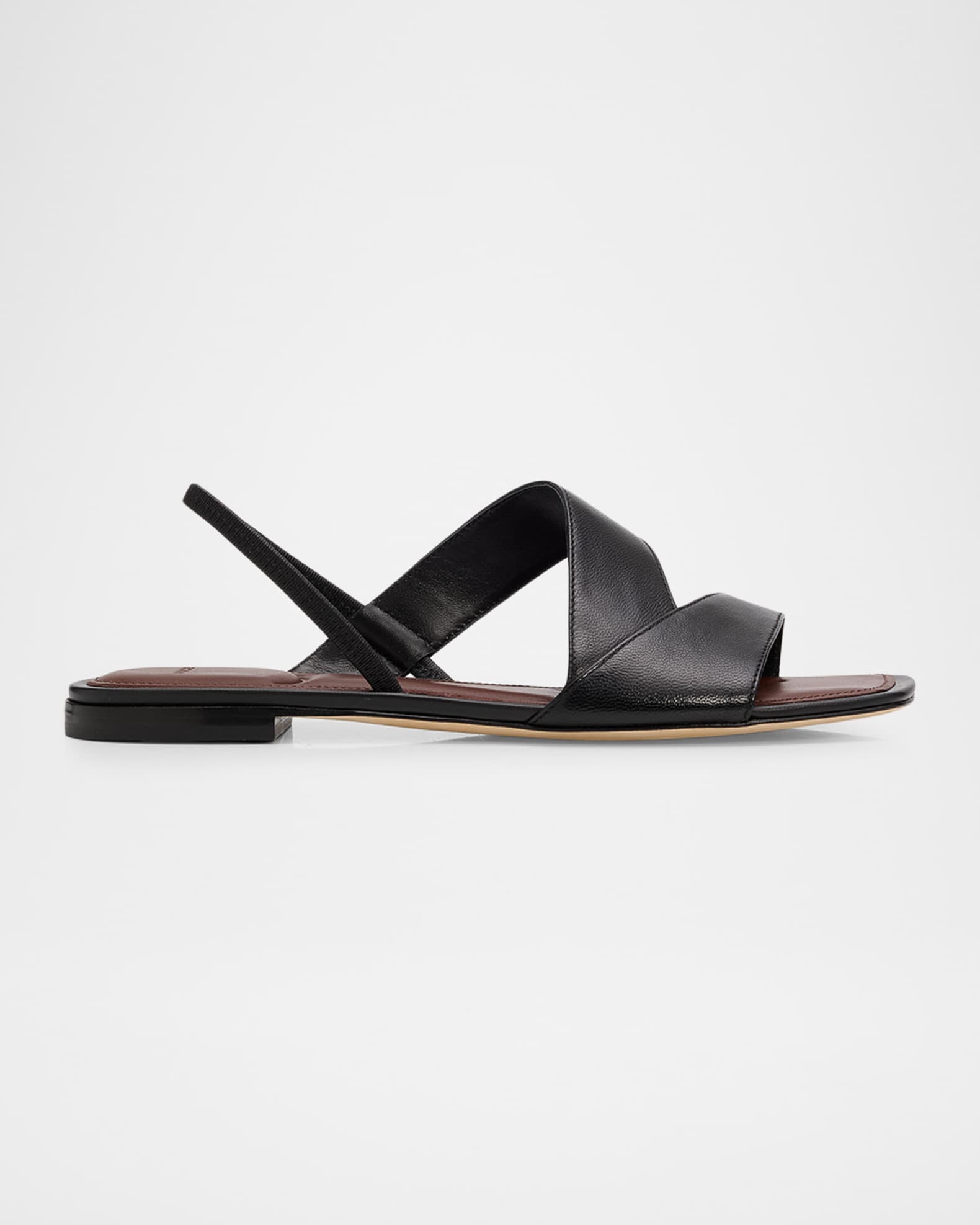 Vince Parker Leather Flat Slingback Sandals | Neiman Marcus