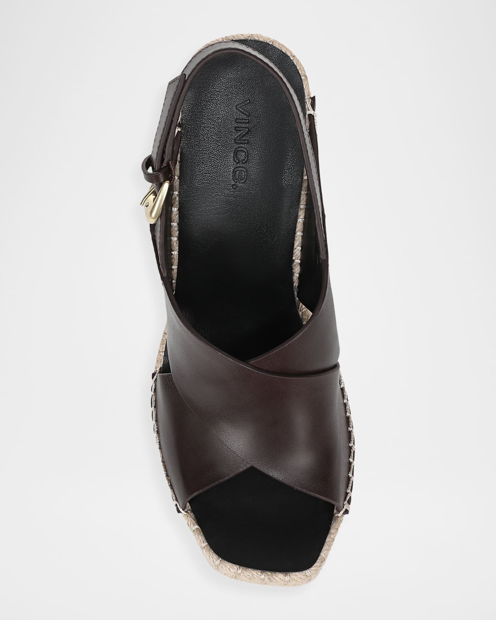 Vince Georgia Leather Espadrille Wedge Sandals | Neiman Marcus