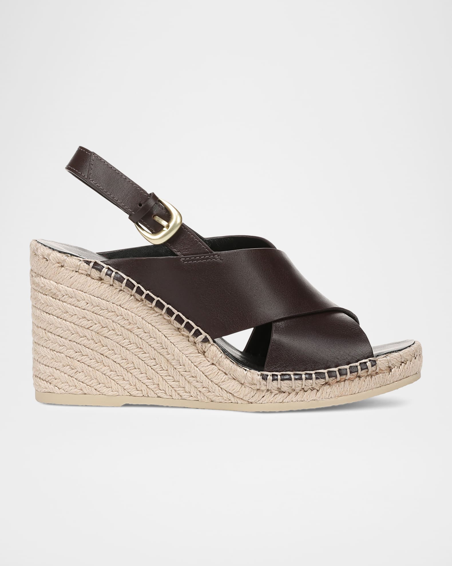 Vince Georgia Leather Espadrille Wedge Sandals | Neiman Marcus