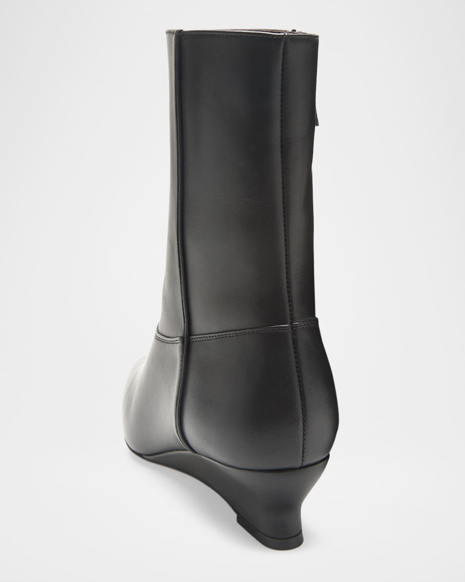 Le Monde Beryl 40mm Camille Leather Wedge Ankle Boots | Neiman Marcus