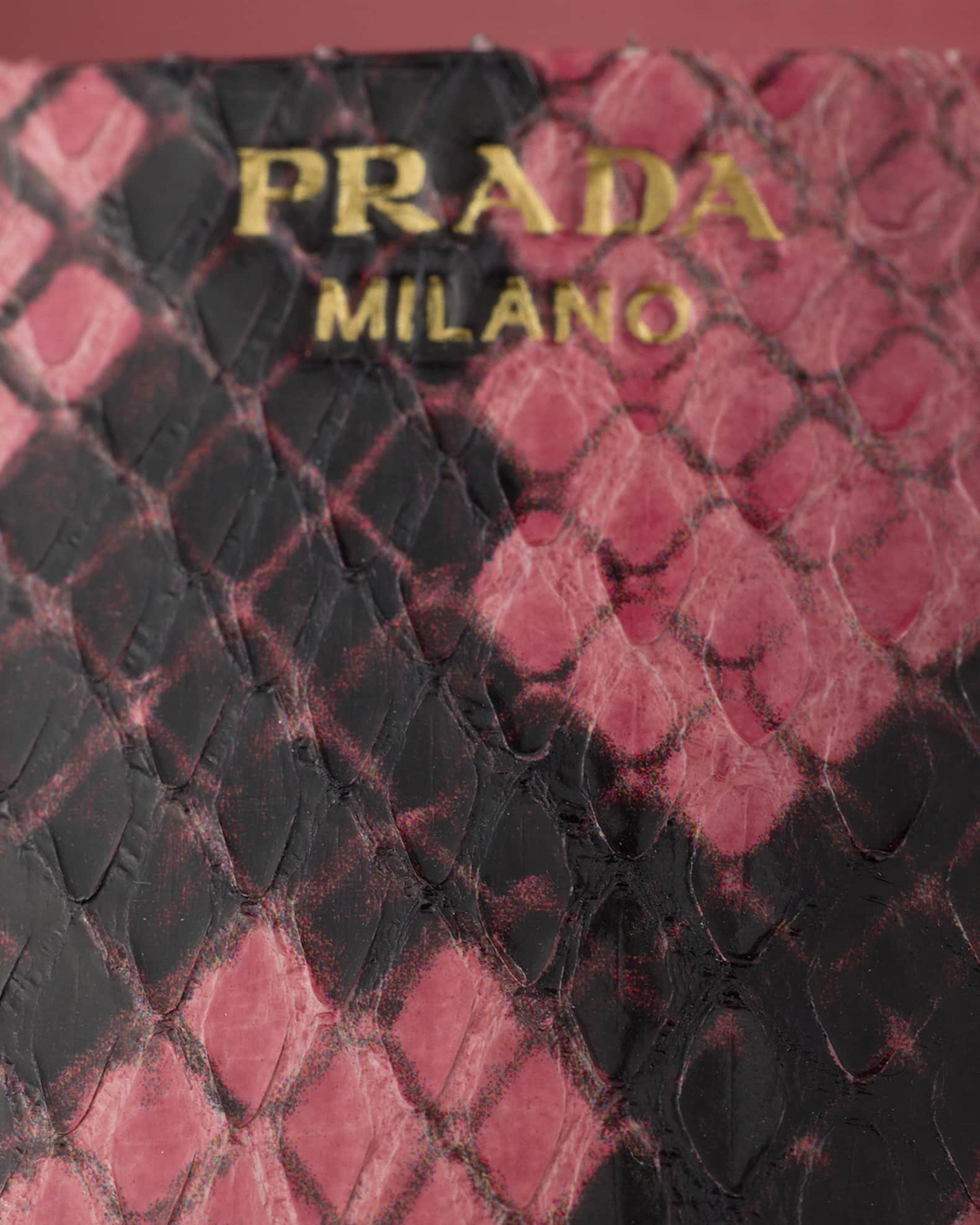 Prada 55mm Printed Ayers Snakeskin Leather Pumps | Neiman Marcus