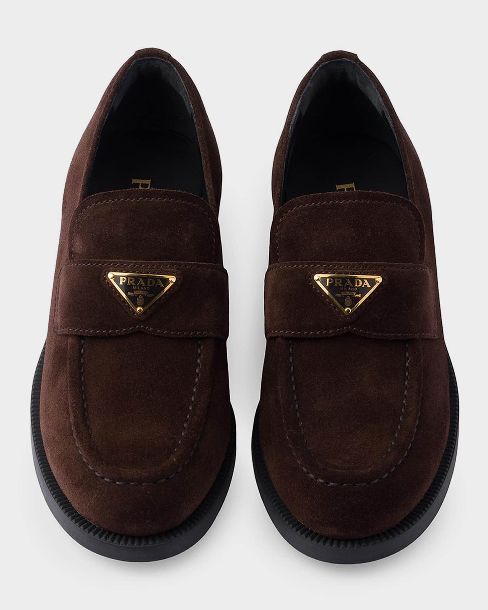 Prada Suede Loafers | Neiman Marcus