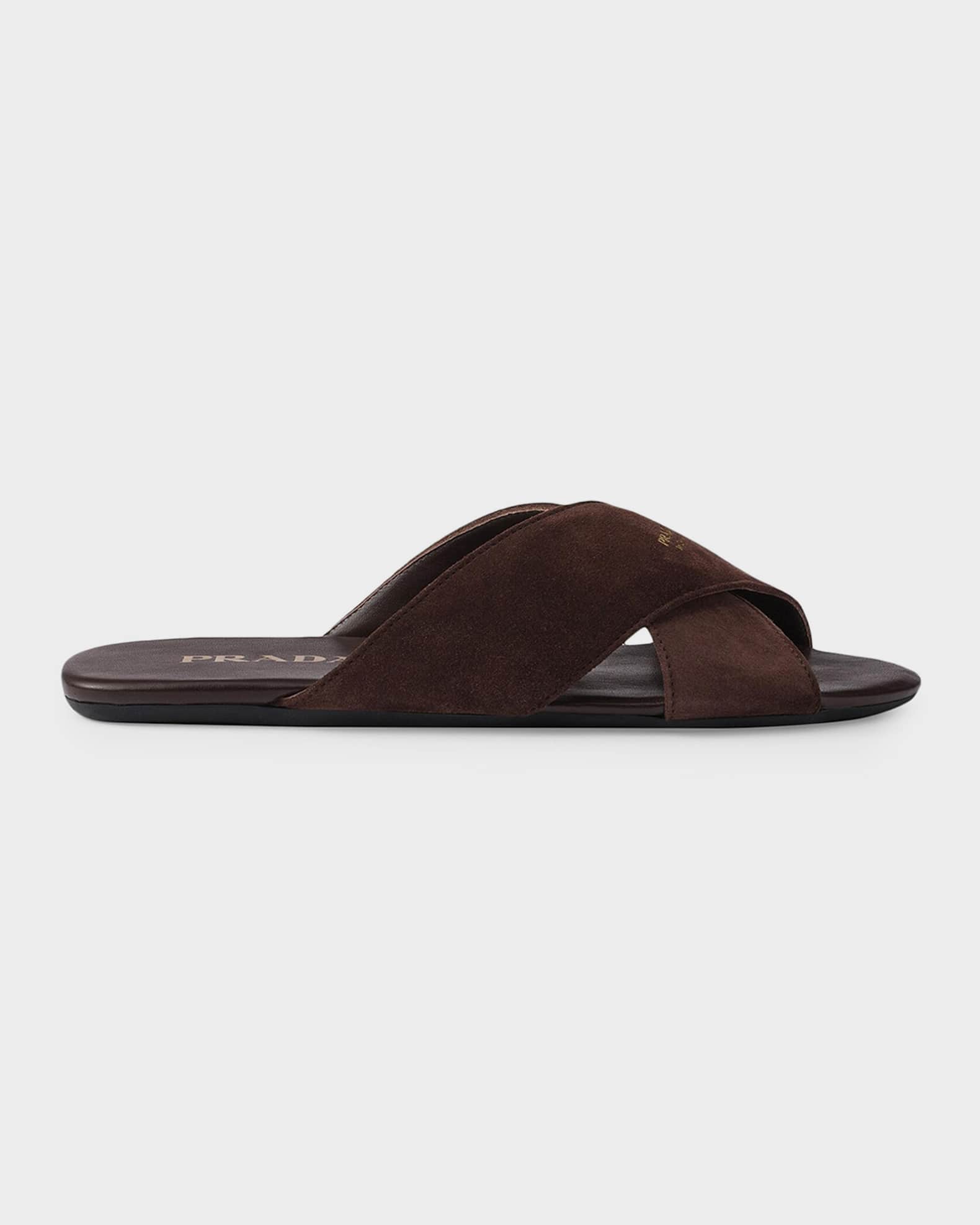 Prada Suede Slides | Neiman Marcus