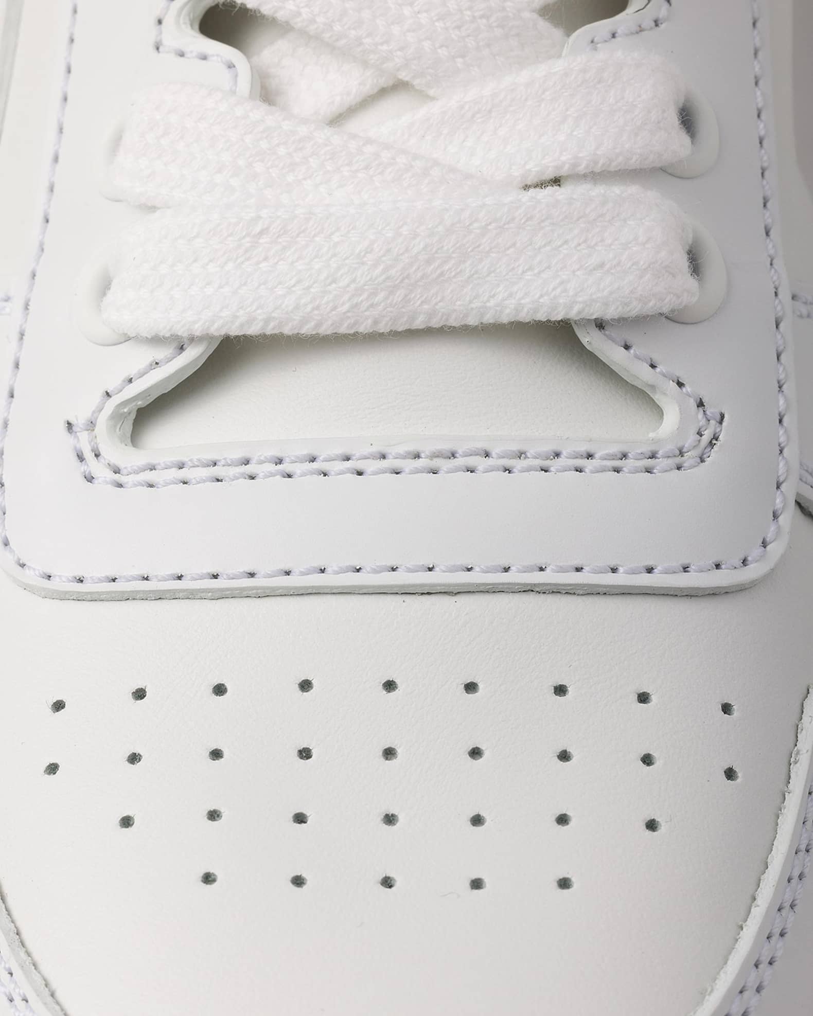 Prada Downtown Bold Leather Sneakers | Neiman Marcus