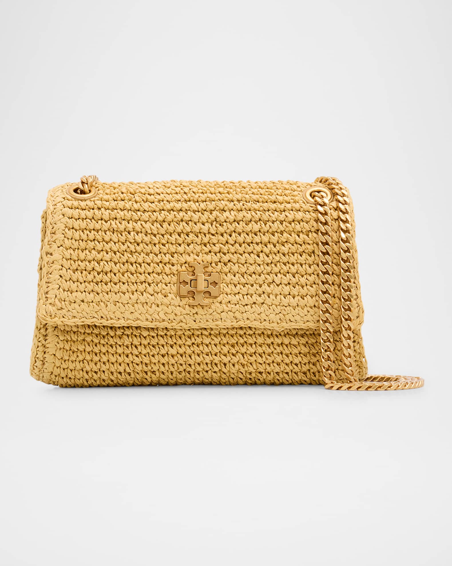 Tory Burch Kira Turnlock Mini Crochet Shoulder Bag | Neiman Marcus