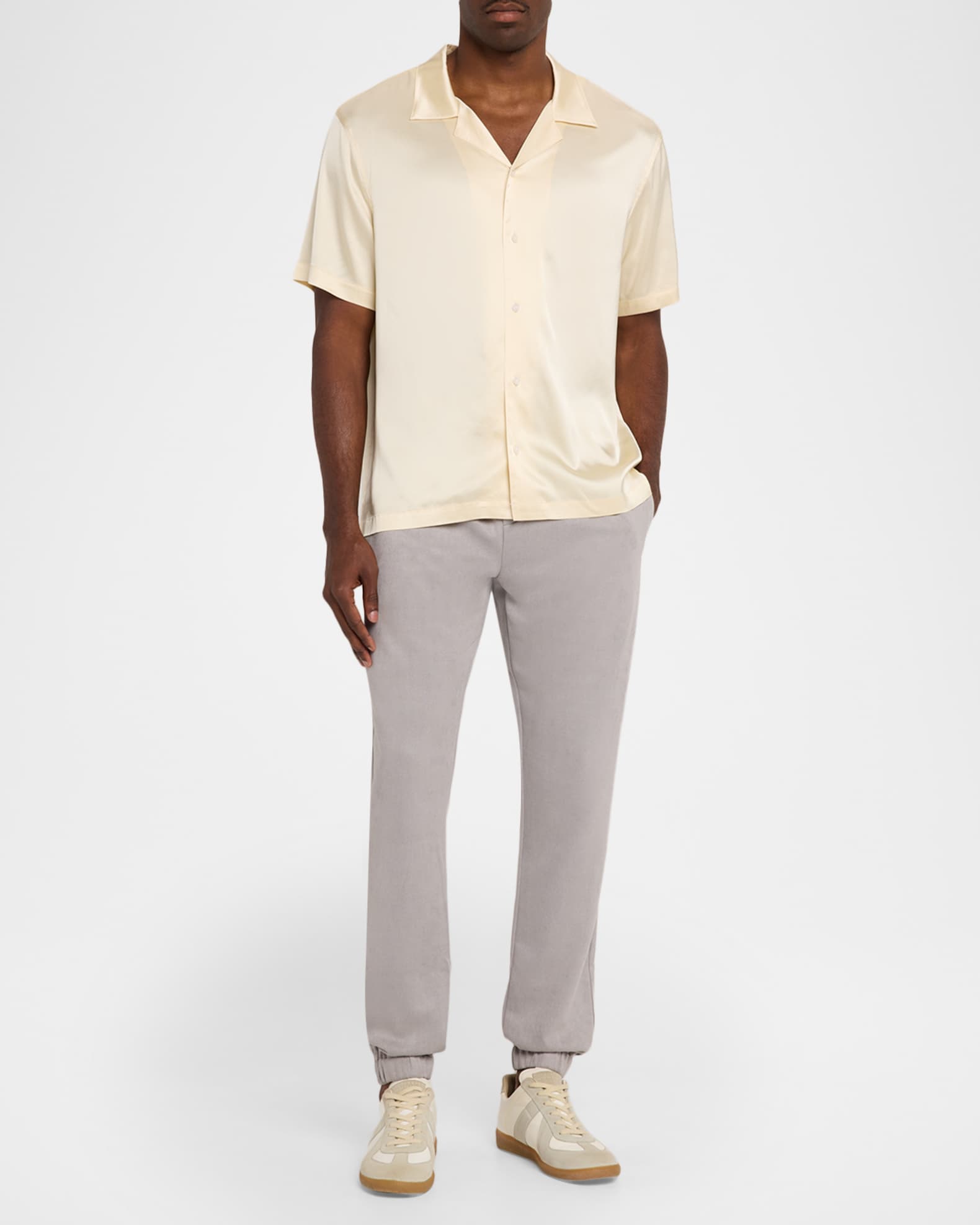 Men's Bond Viscose Button-Down Shirt | Neiman Marcus