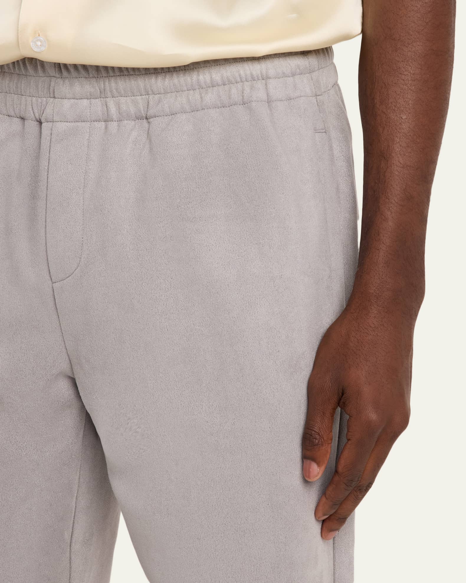 monfrere Men's Noah Faux Suede Jogger Pants | Neiman Marcus