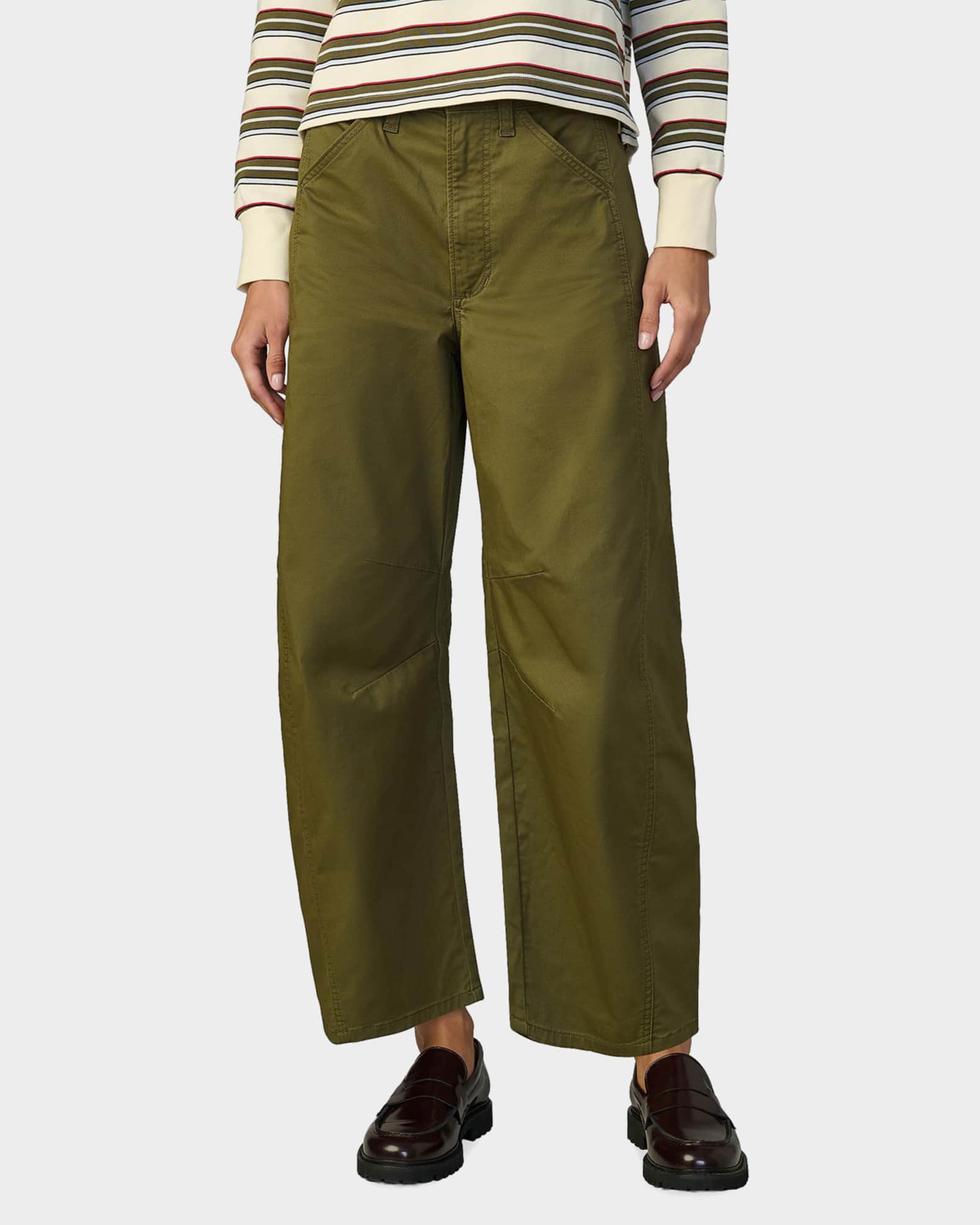 Joe's Jeans The Bowie Barrel-Leg Pants | Neiman Marcus