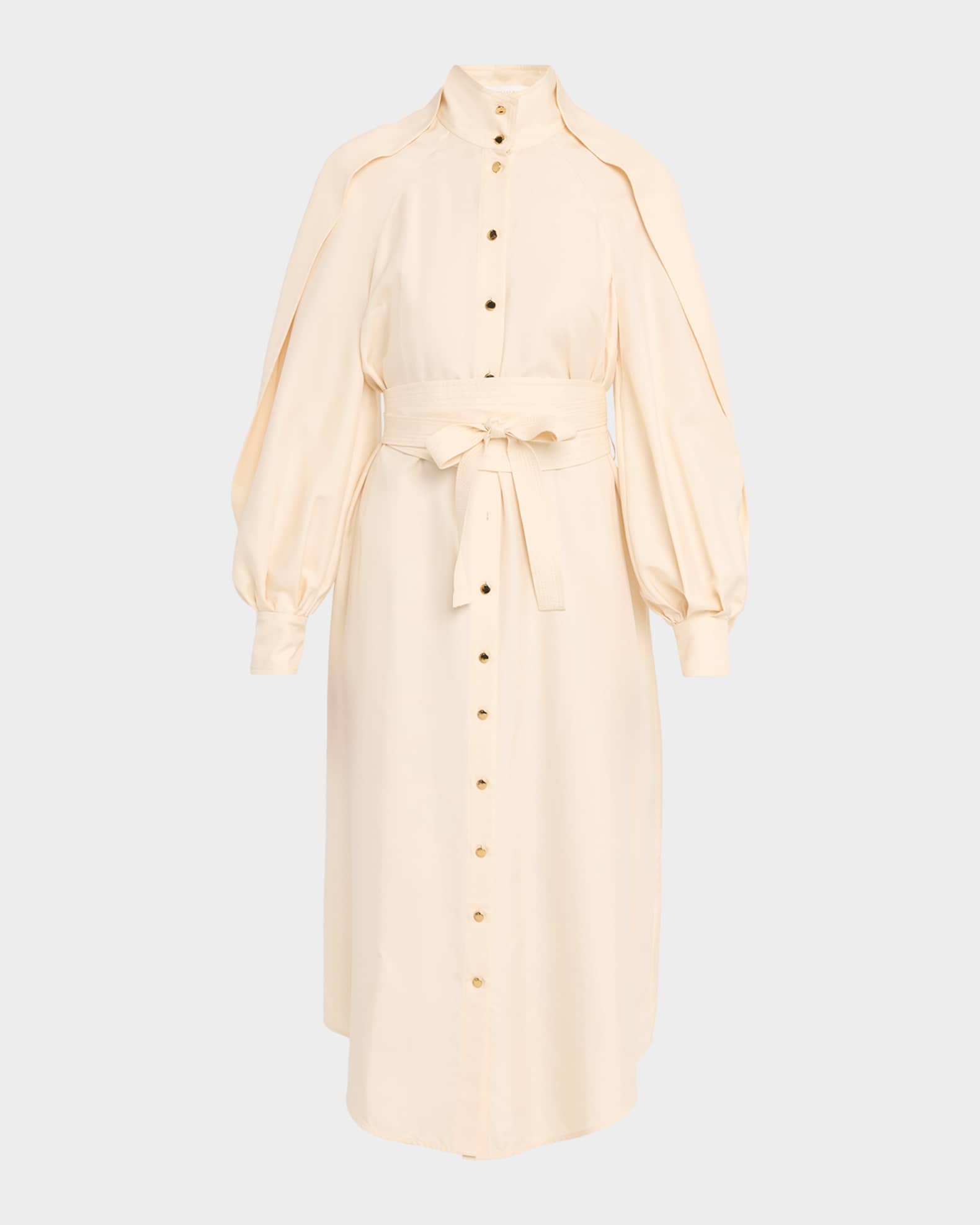 Zimmermann Luna Obi Silk Midi Dress | Neiman Marcus