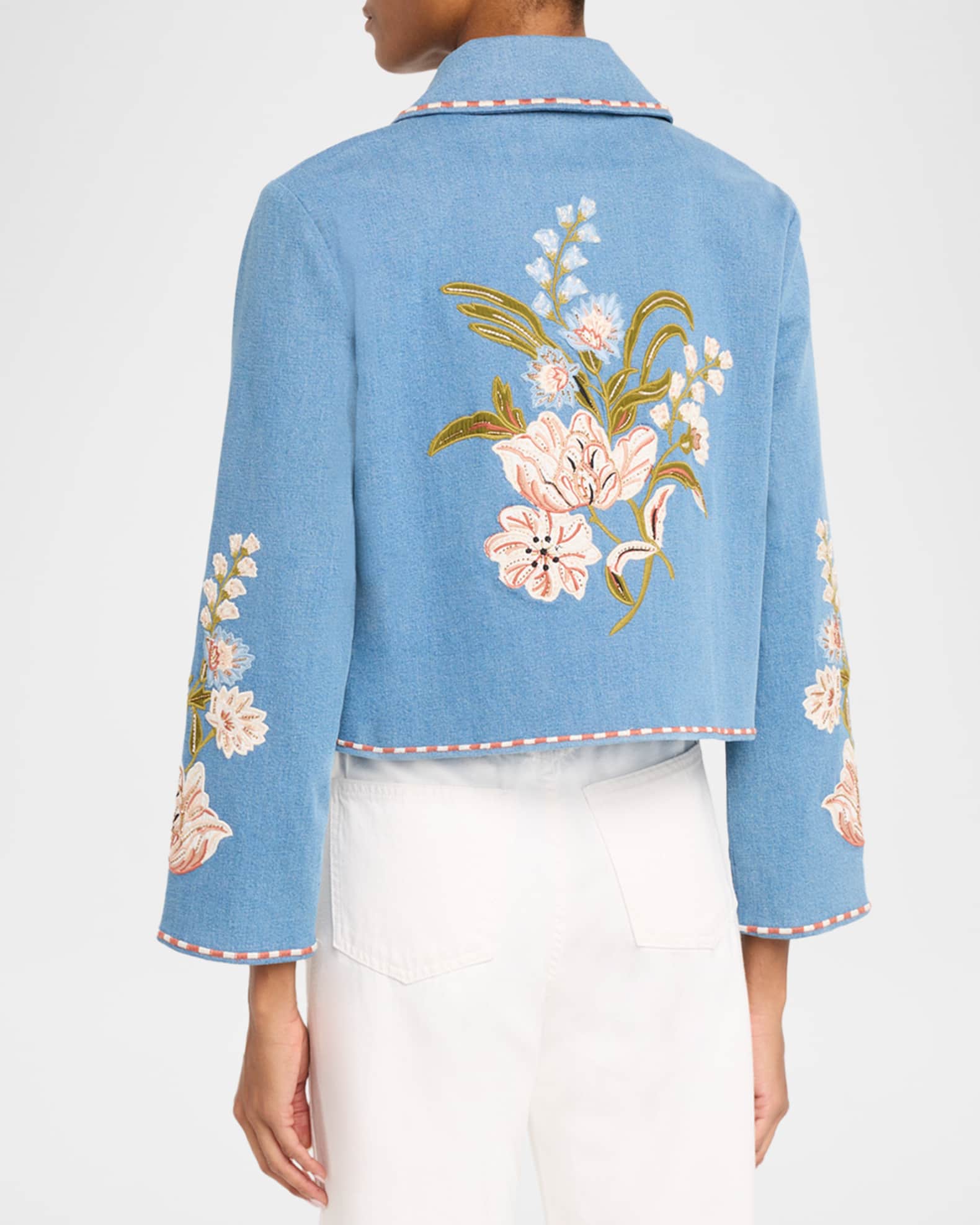 Veronica Beard Vikaria Embroidered Jacket | Neiman Marcus