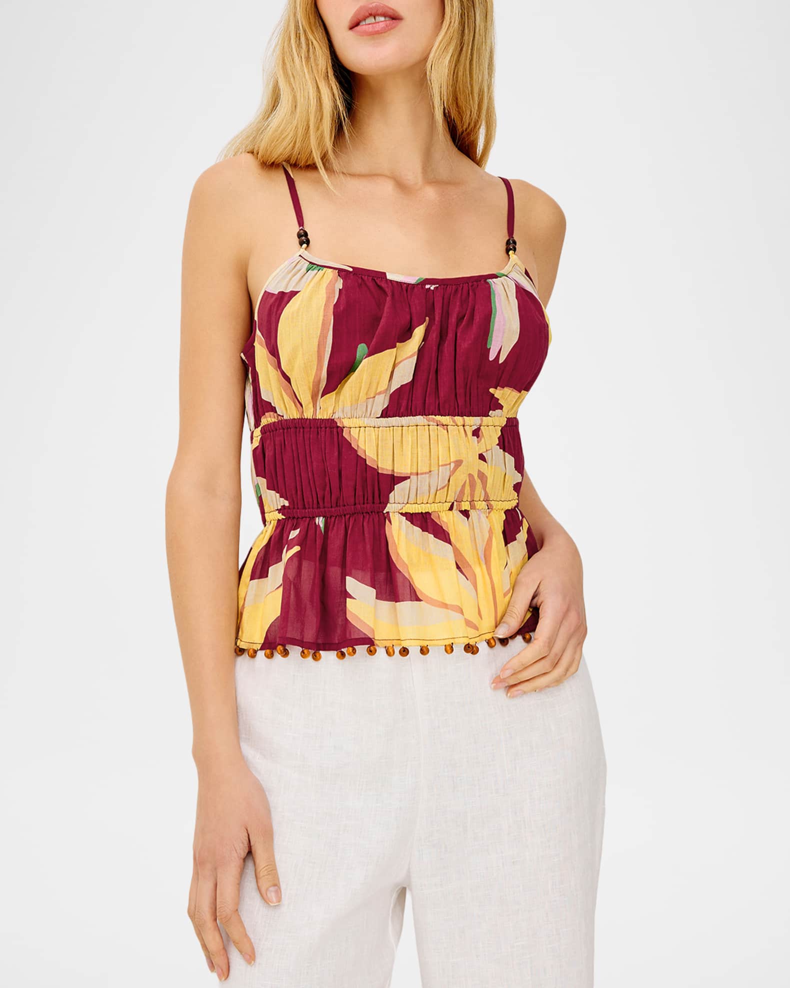 Rails Theda Floral Cotton Top | Neiman Marcus