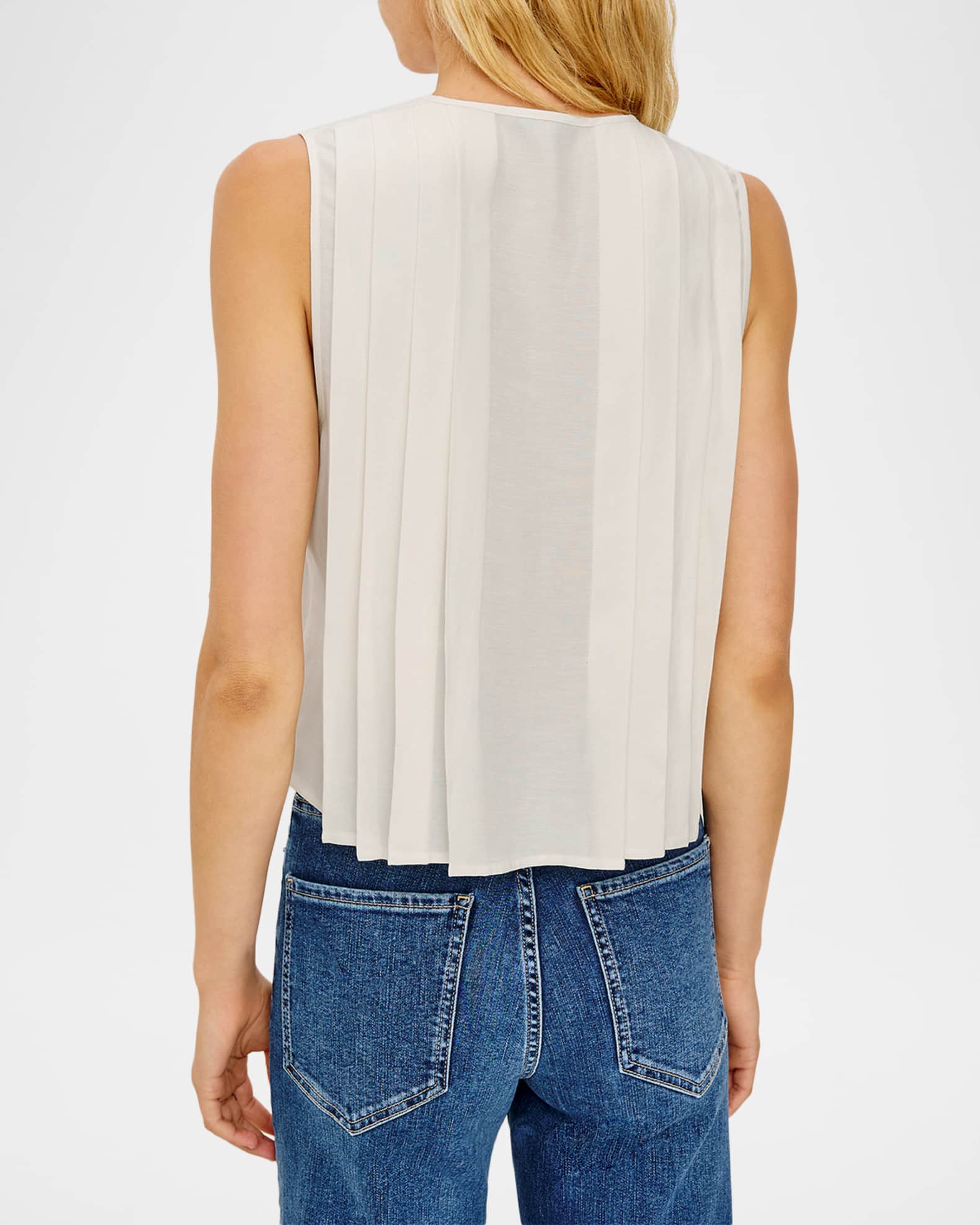Rails Aja Pleated Sleeveless Top | Neiman Marcus